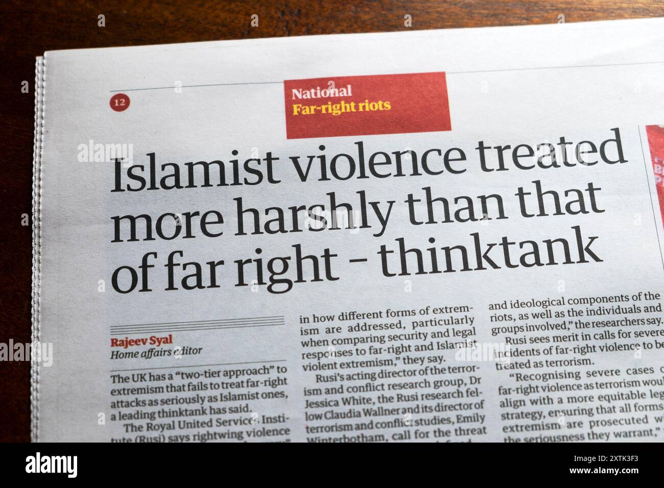 'Islamist violence treated more harshly than that of far right ...