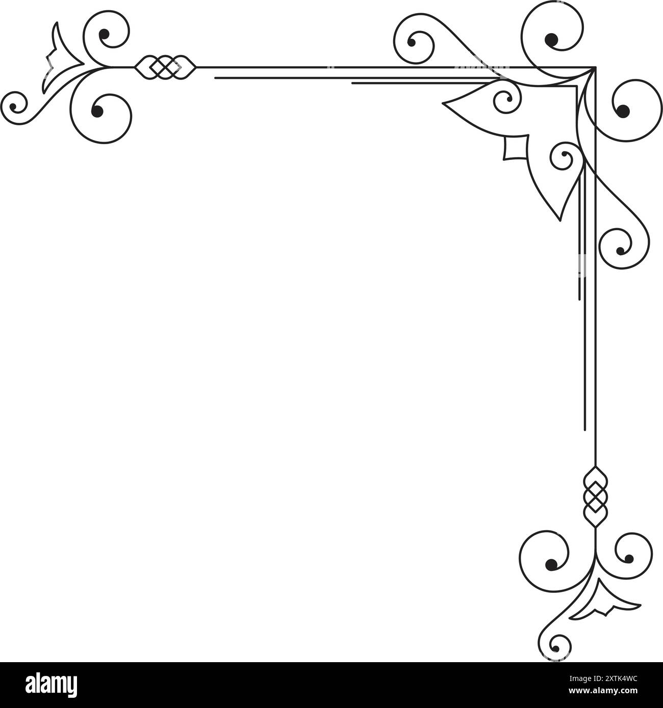 Luxury frames, borders and corners with ornate swirls. Good for ...