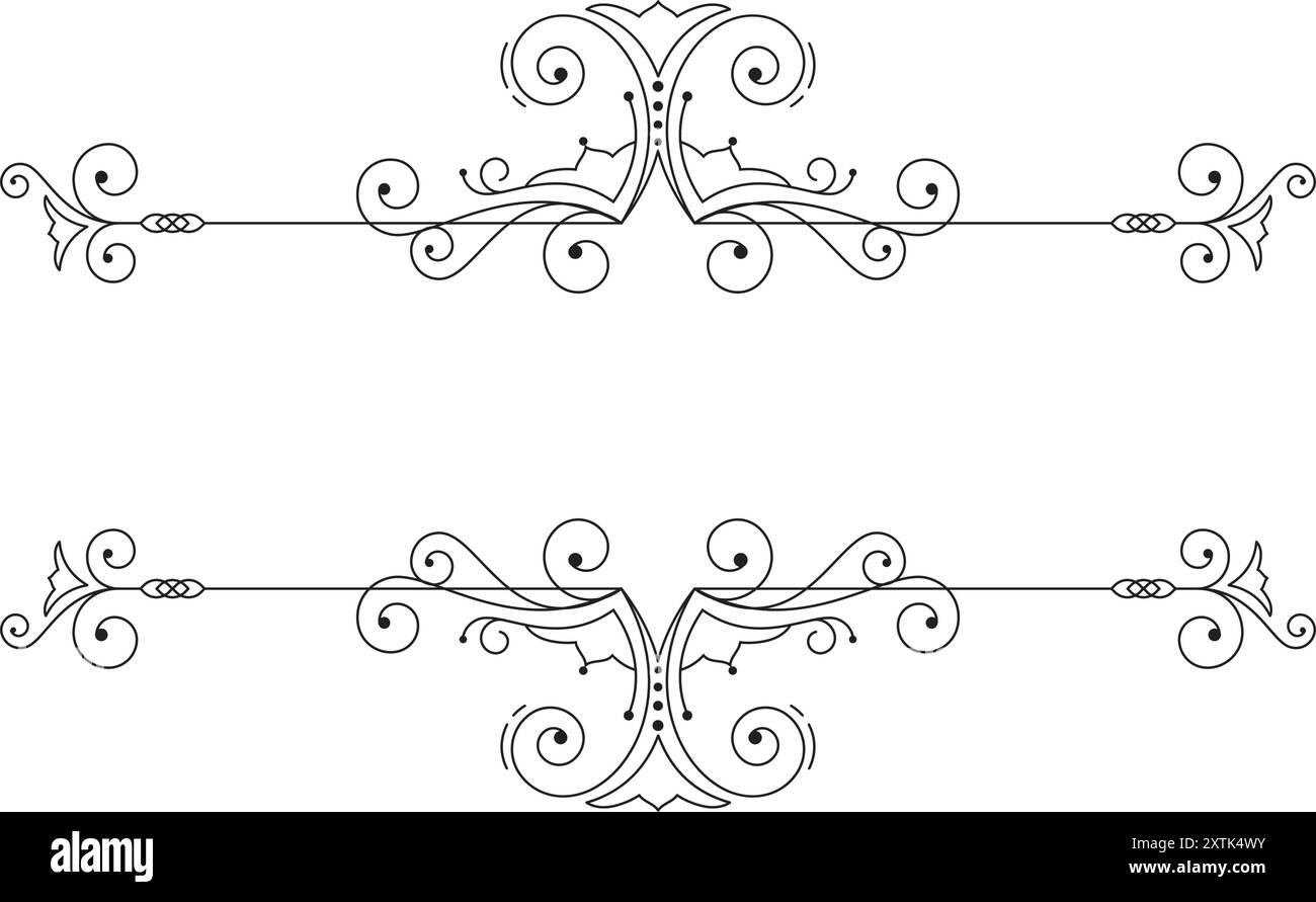 Luxury frames, borders and corners with ornate swirls. Good for ...
