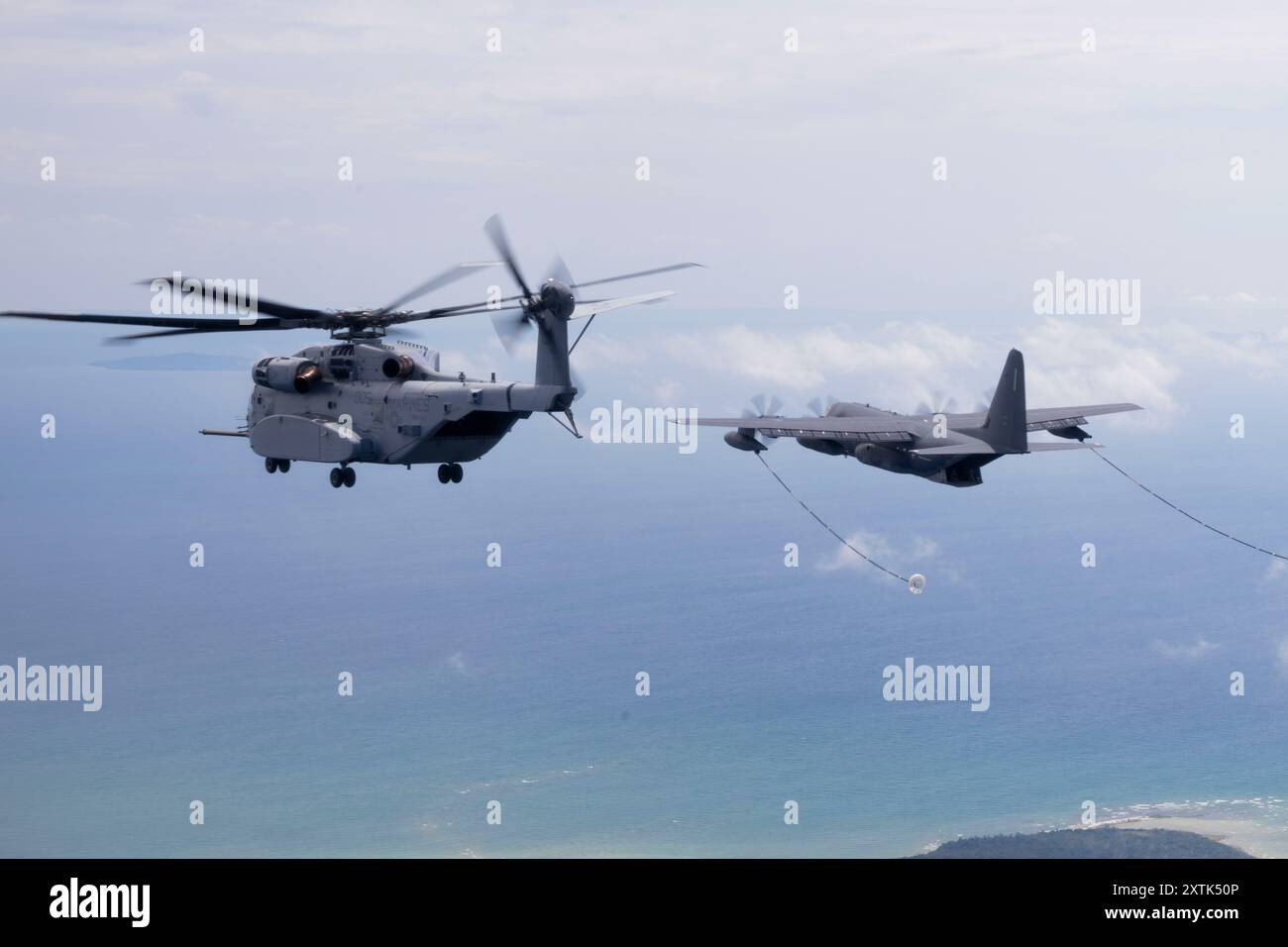 U.S. Marine Corps pilots assigned to Marine Heavy Helicopter Squadron ...