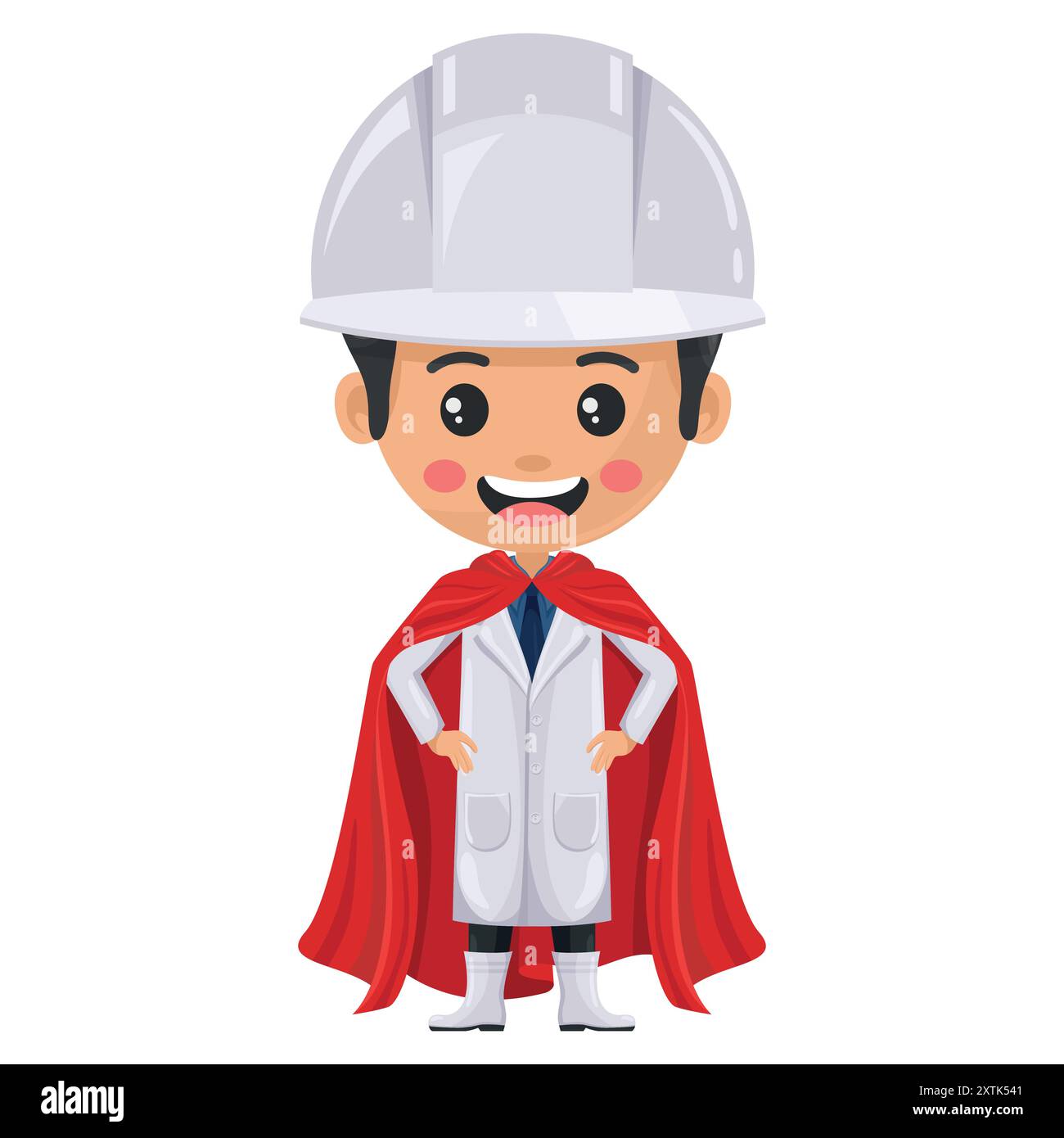 Quality control supervisor in food production line wearing his ...