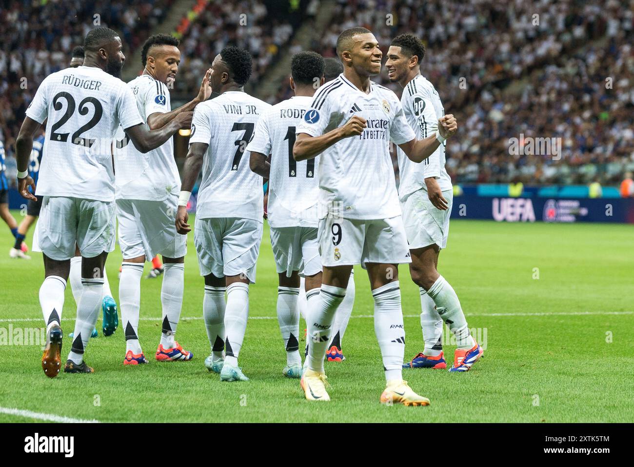 Stadion Narodowy, Warsaw, Poland. 14th Aug, 2024. UEFA Super Cup Football, Real Madrid versus ...