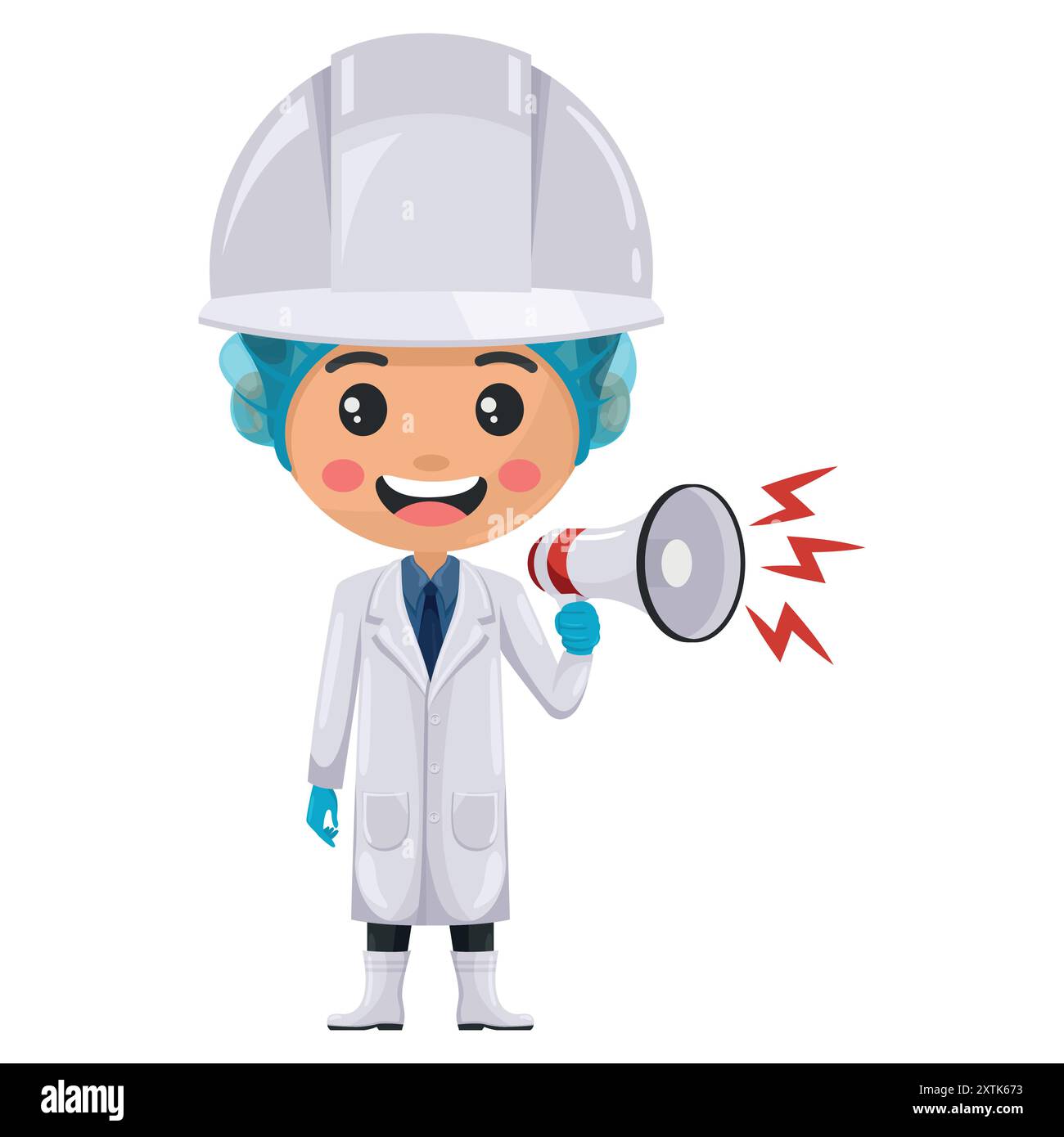 Quality control supervisor in food production line making an ...