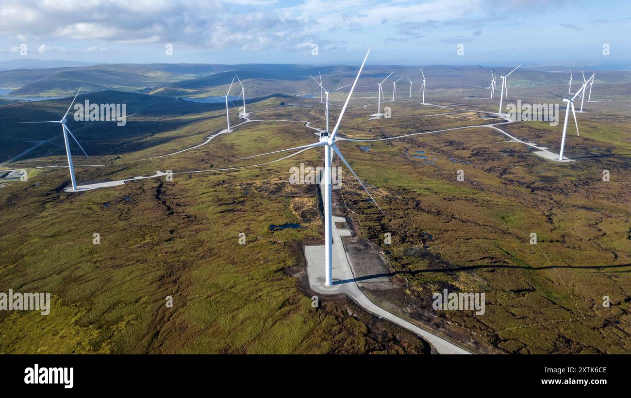 Viking Wind Farm consisting of 103 wind turbines constructed by SSE on ...