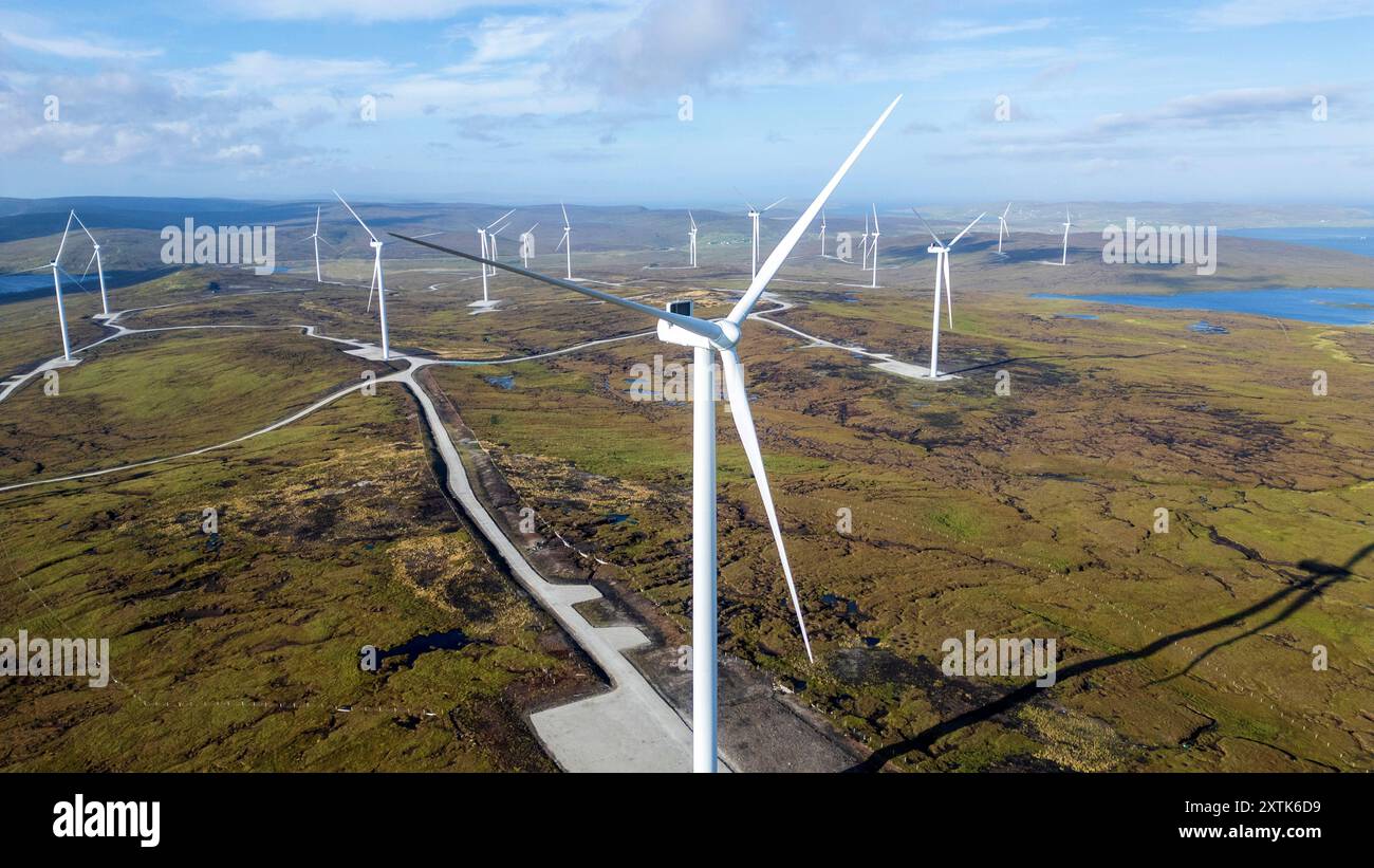 Viking Wind Farm consisting of 103 wind turbines constructed by SSE on ...