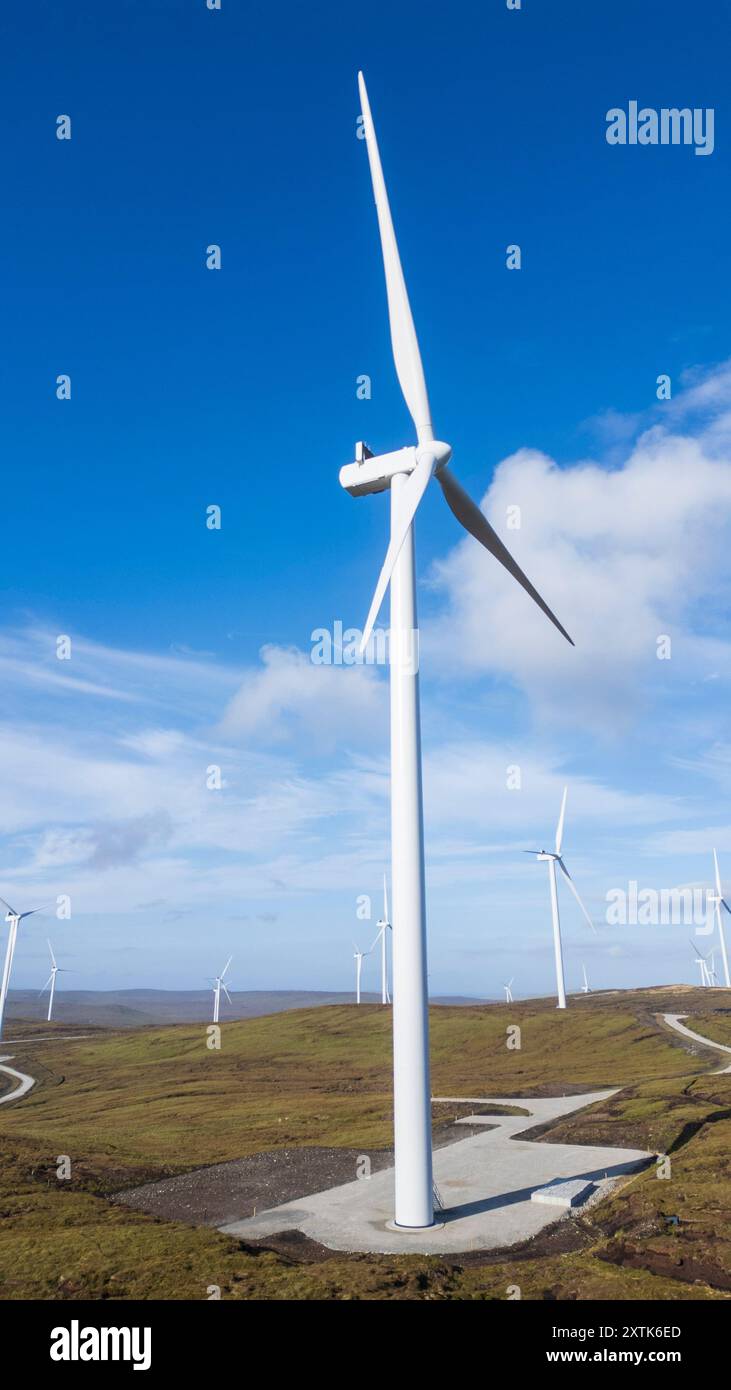 Viking Wind Farm consisting of 103 wind turbines constructed by SSE on ...