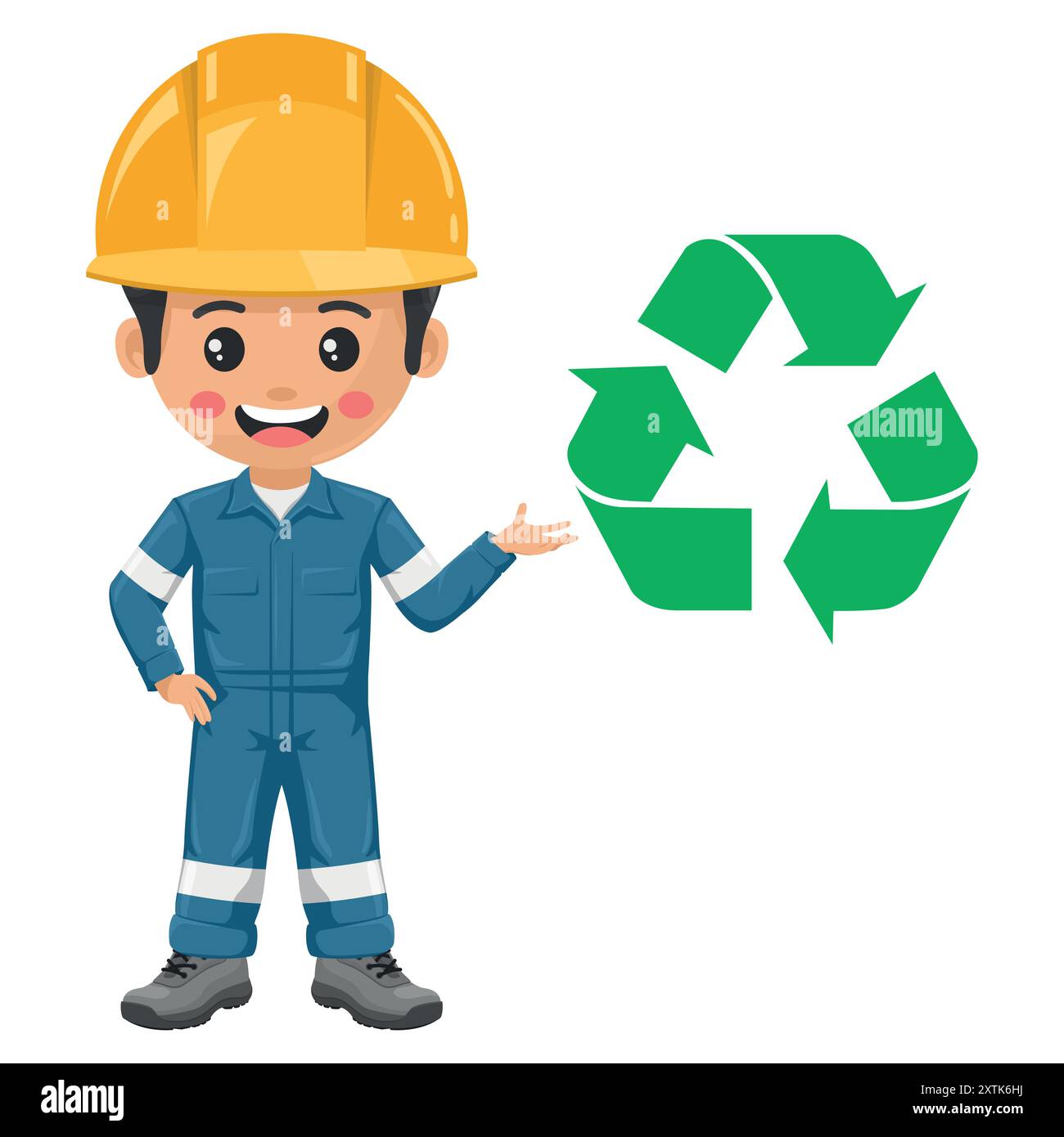 Industrial mechanical worker. Concept of sustainability and responsible ...