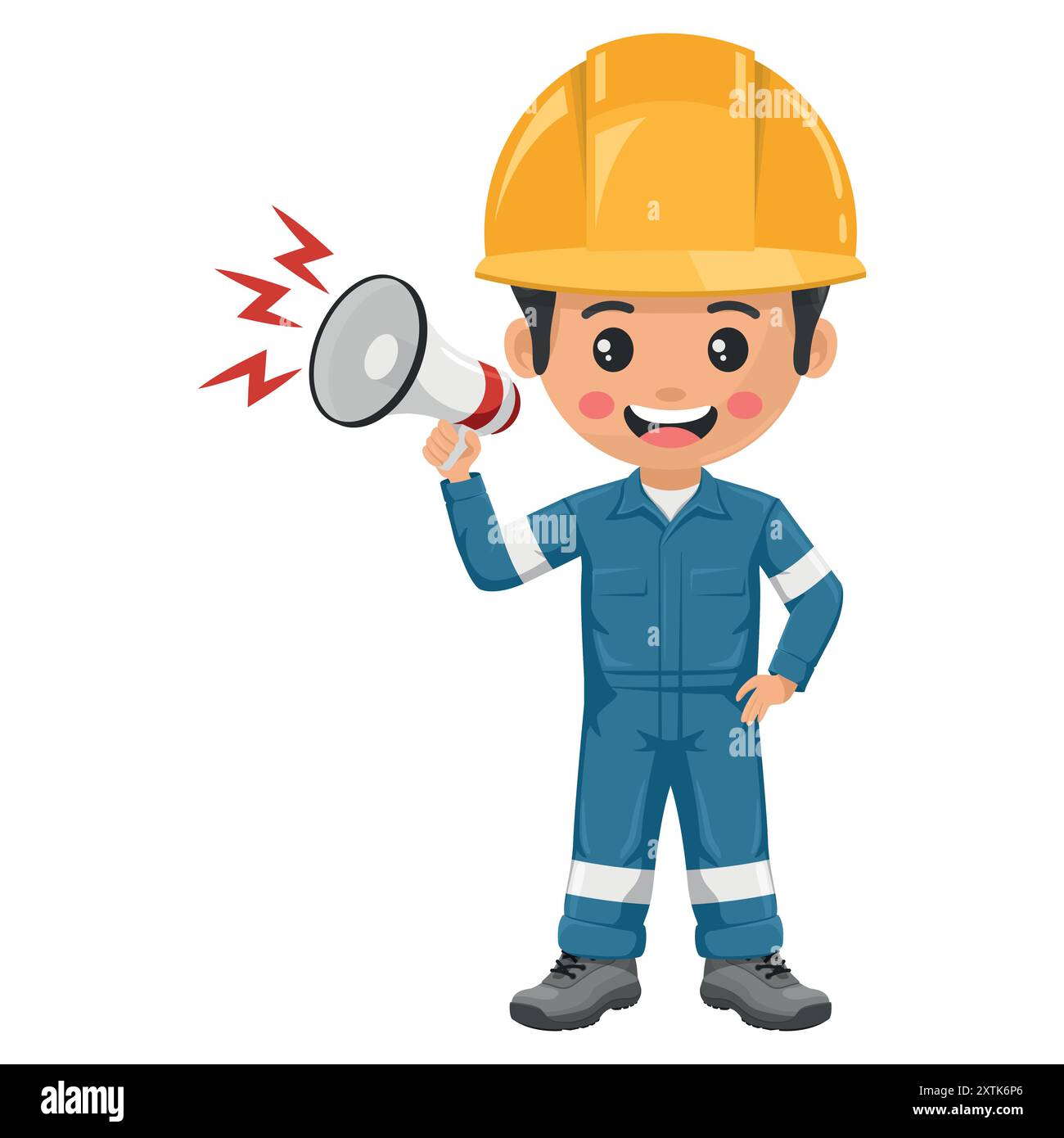 Make making an announcement Stock Vector Images - Alamy