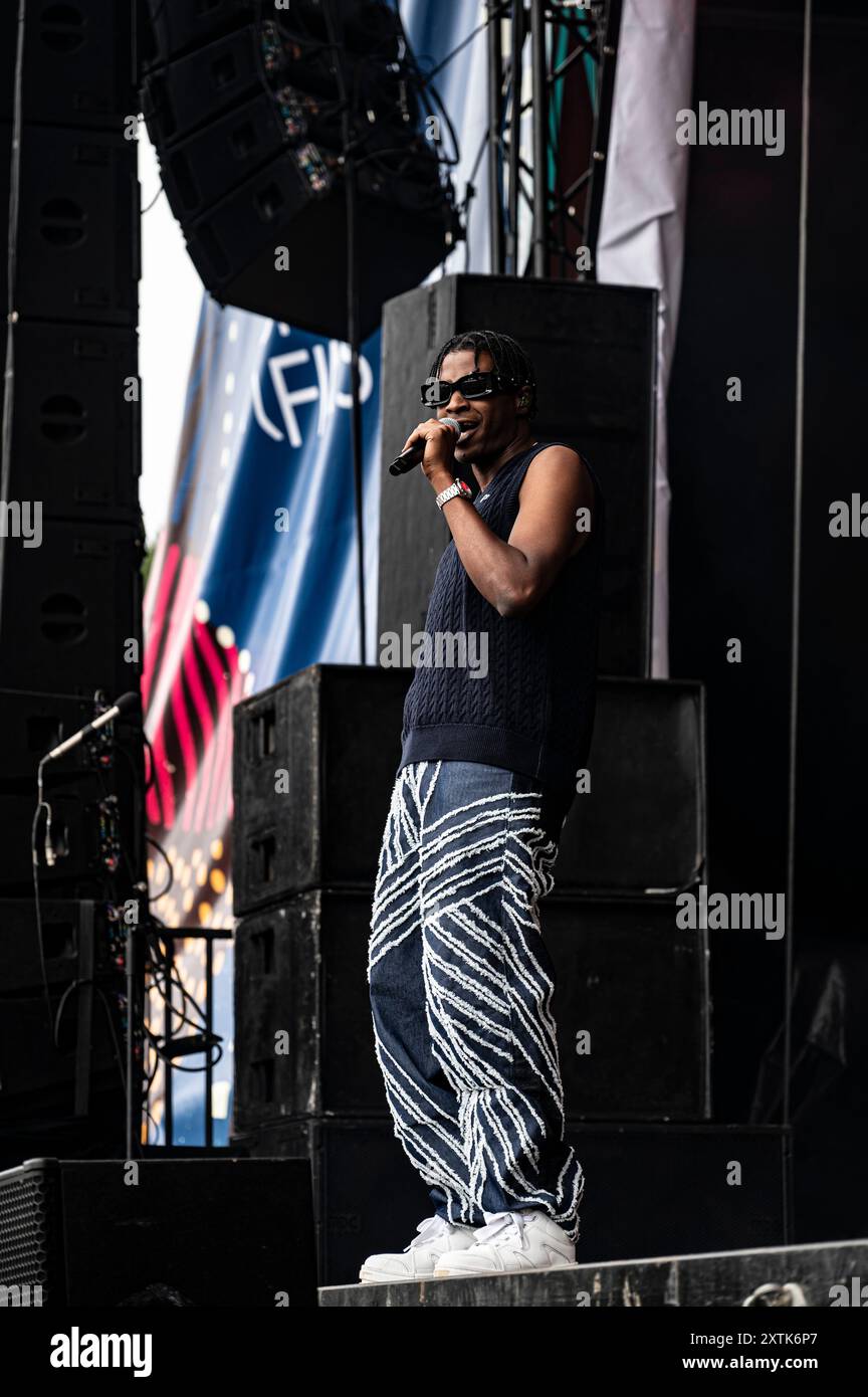 Yamê ,rappeur franco-camerounais, Festival du bout du monde 2024 Stock ...