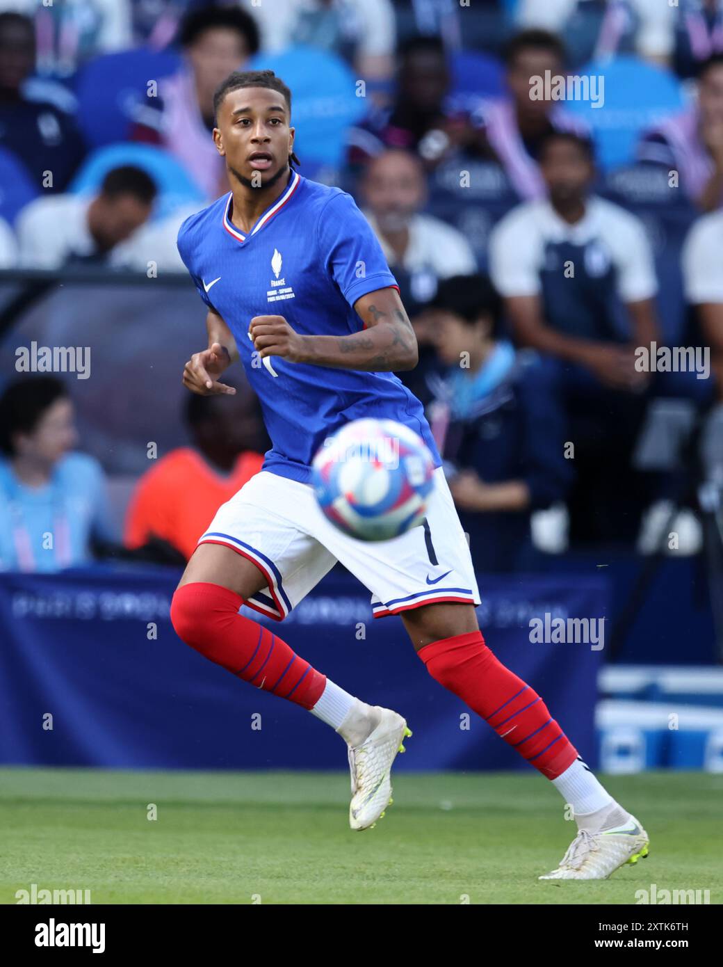 PARIS, FRANCE - AUGUST 09: Michael Olise of Team France in action ...
