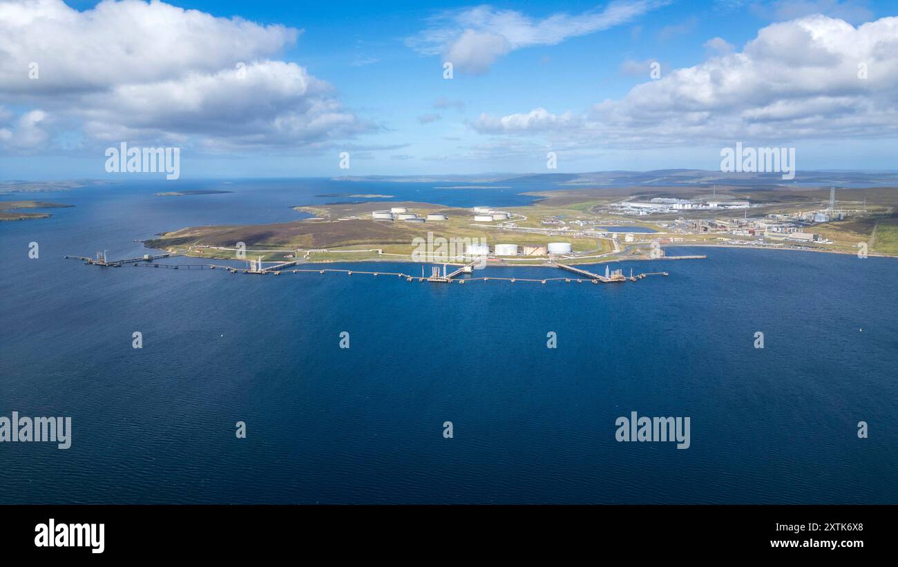 Sullom Voe Oil Terminal on the Shetland Islands presently run by ...