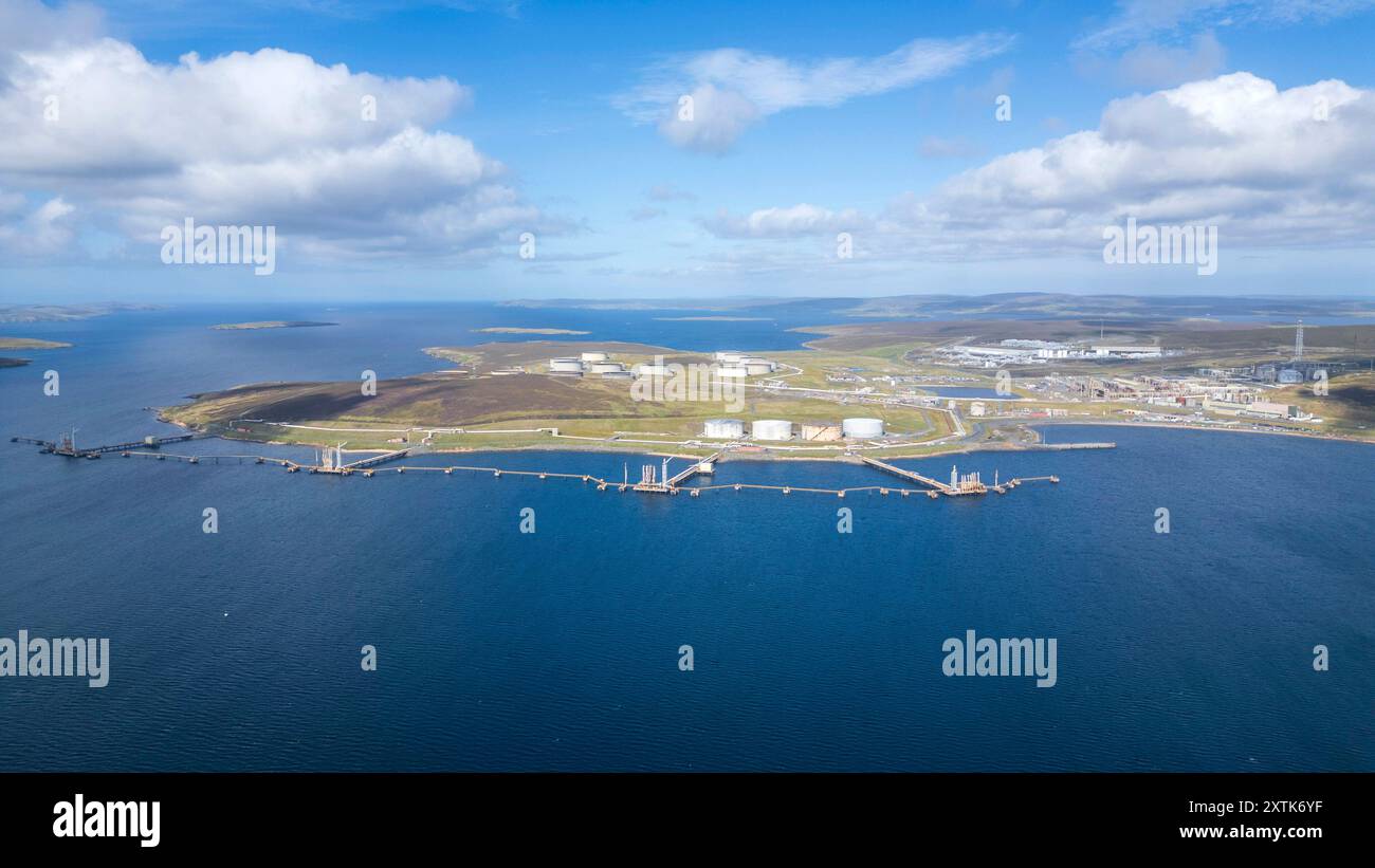 Sullom Voe Oil Terminal on the Shetland Islands presently run by ...