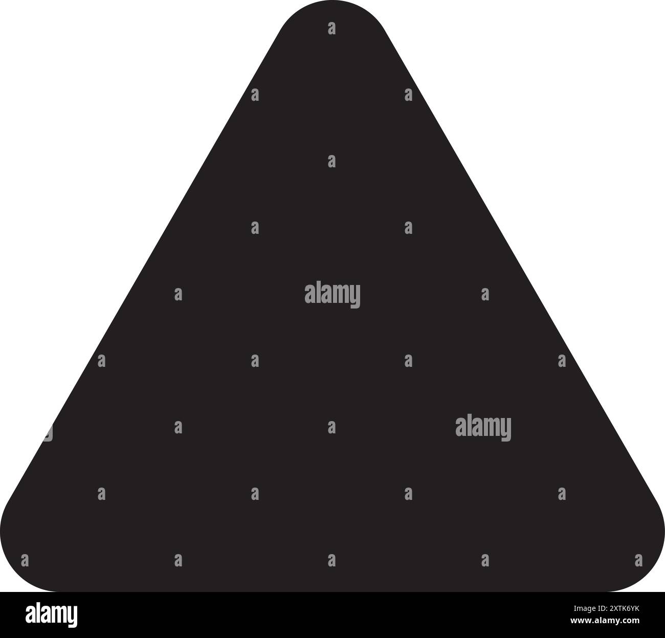 Star vector with rounded edges shape, isolated black color object ...