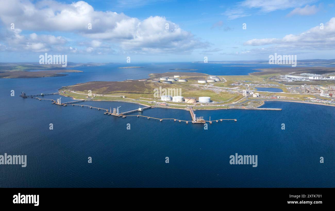 Sullom Voe Oil Terminal on the Shetland Islands presently run by ...