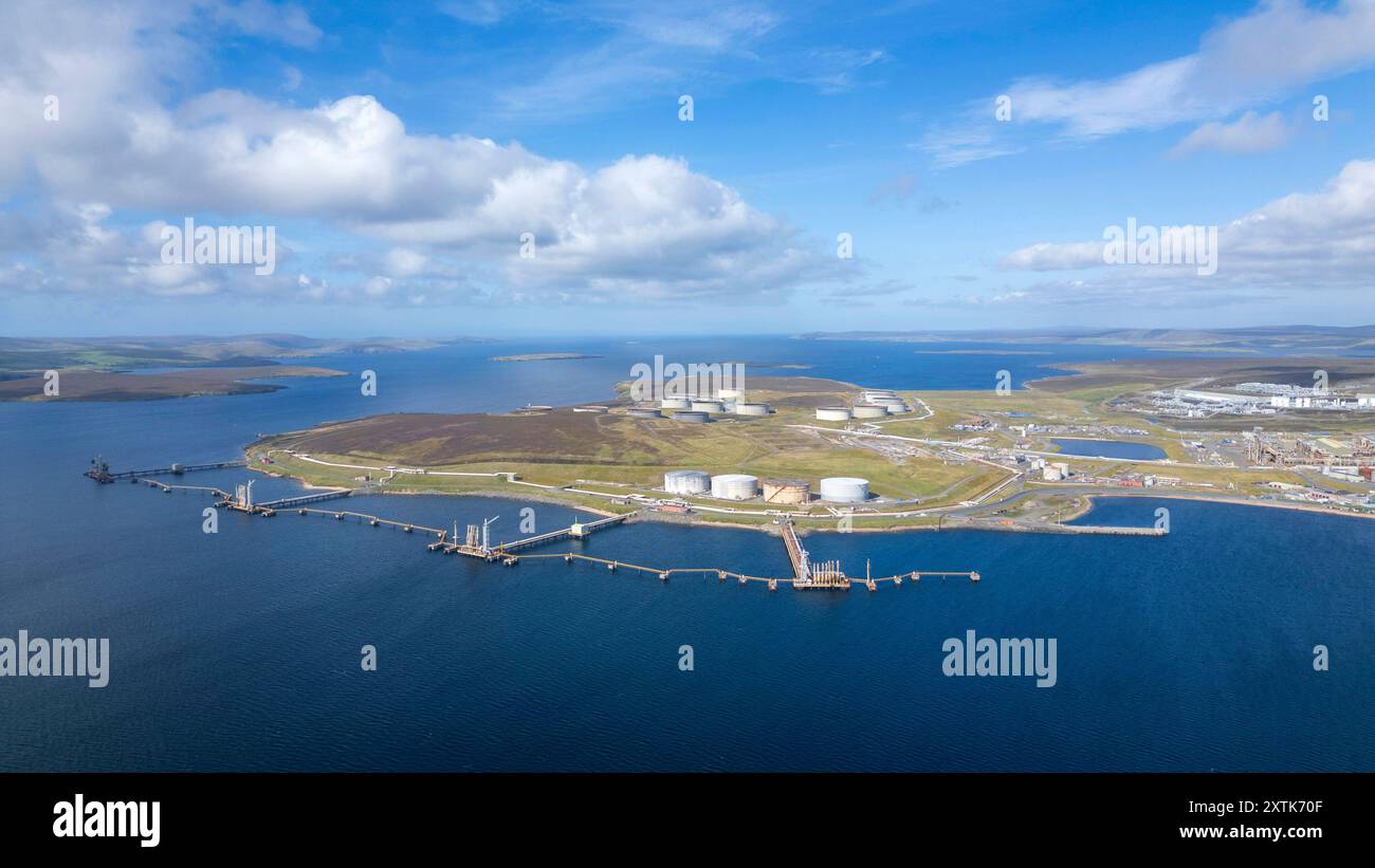 Sullom Voe Oil Terminal on the Shetland Islands presently run by ...