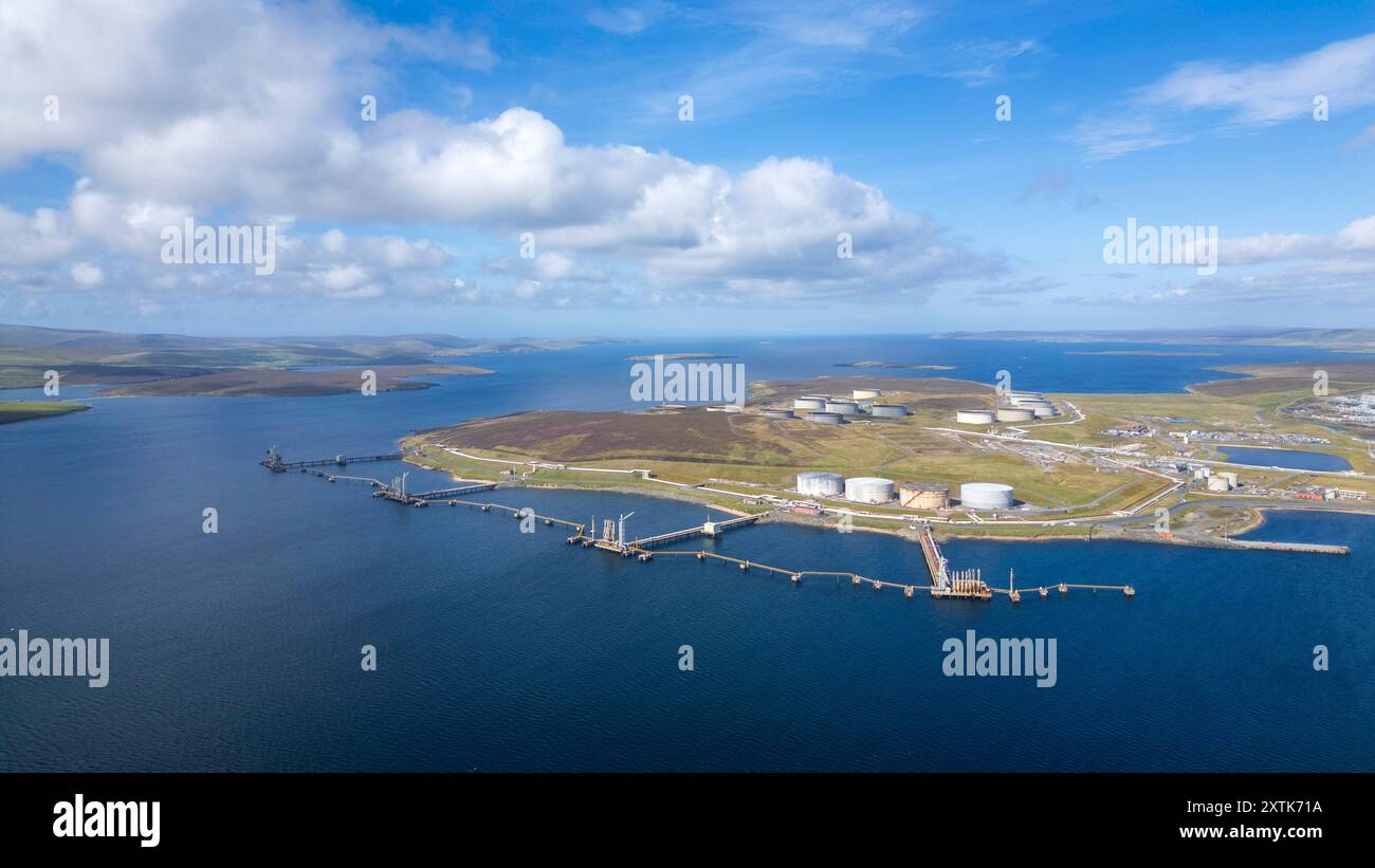 Sullom Voe Oil Terminal on the Shetland Islands presently run by ...