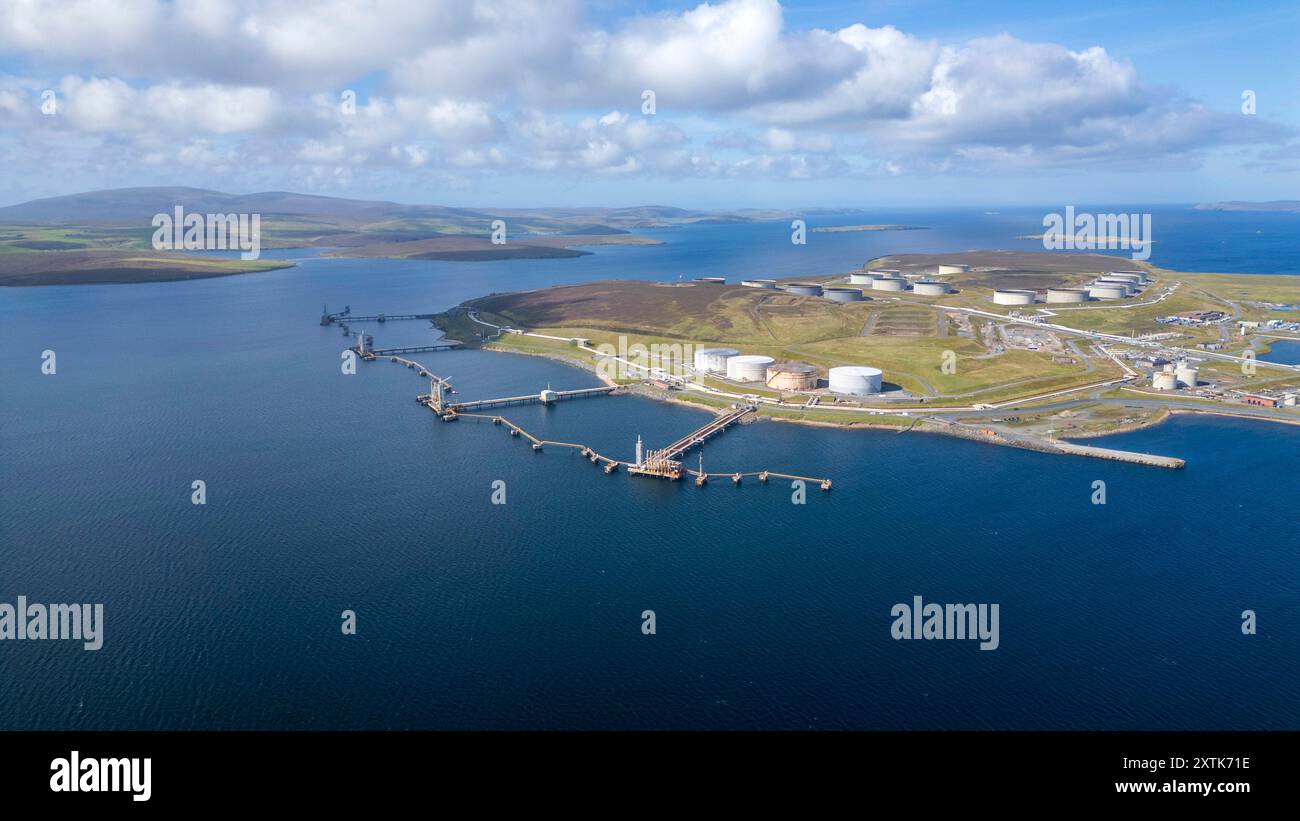 Sullom Voe Oil Terminal on the Shetland Islands presently run by ...