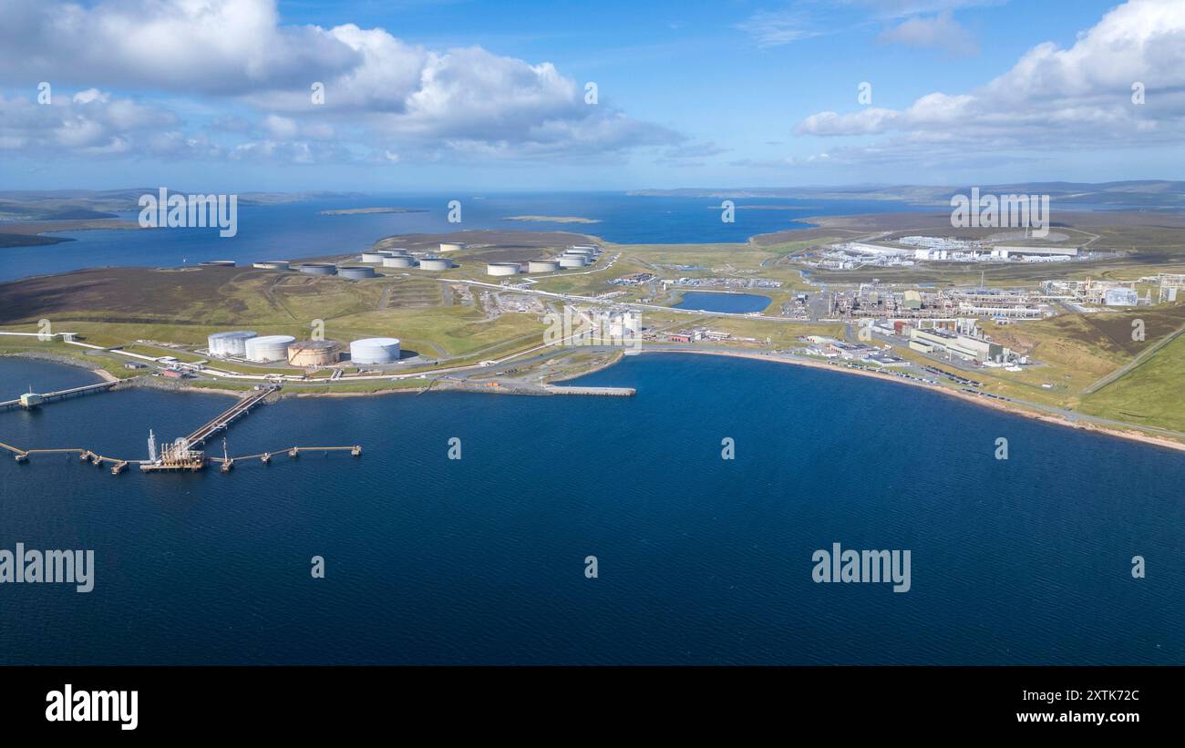 Sullom Voe Oil Terminal on the Shetland Islands presently run by ...
