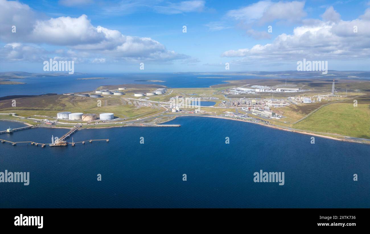 Sullom Voe Oil Terminal on the Shetland Islands presently run by ...