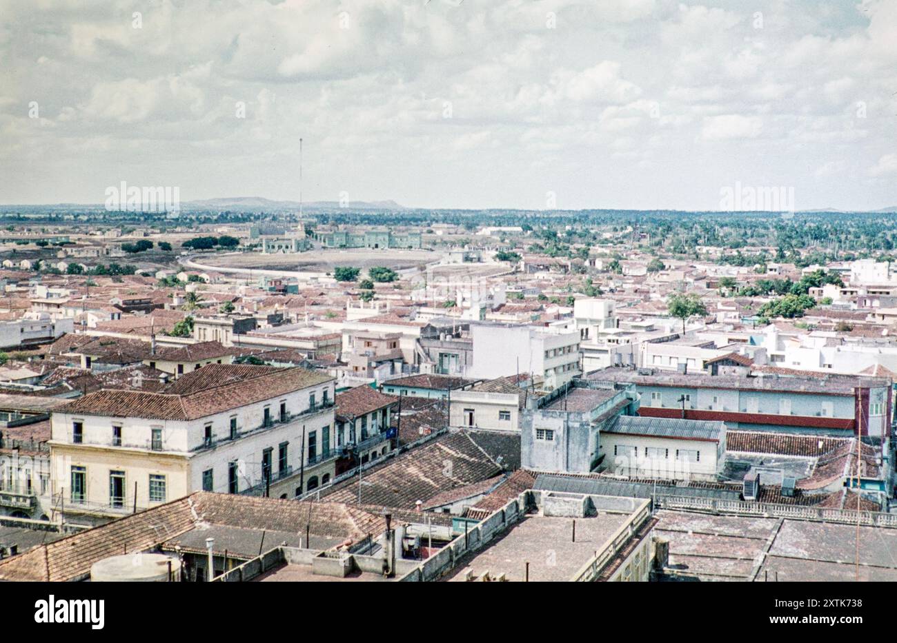 Cityscape rooftops, Cuba c 1960 Stock Photo - Alamy