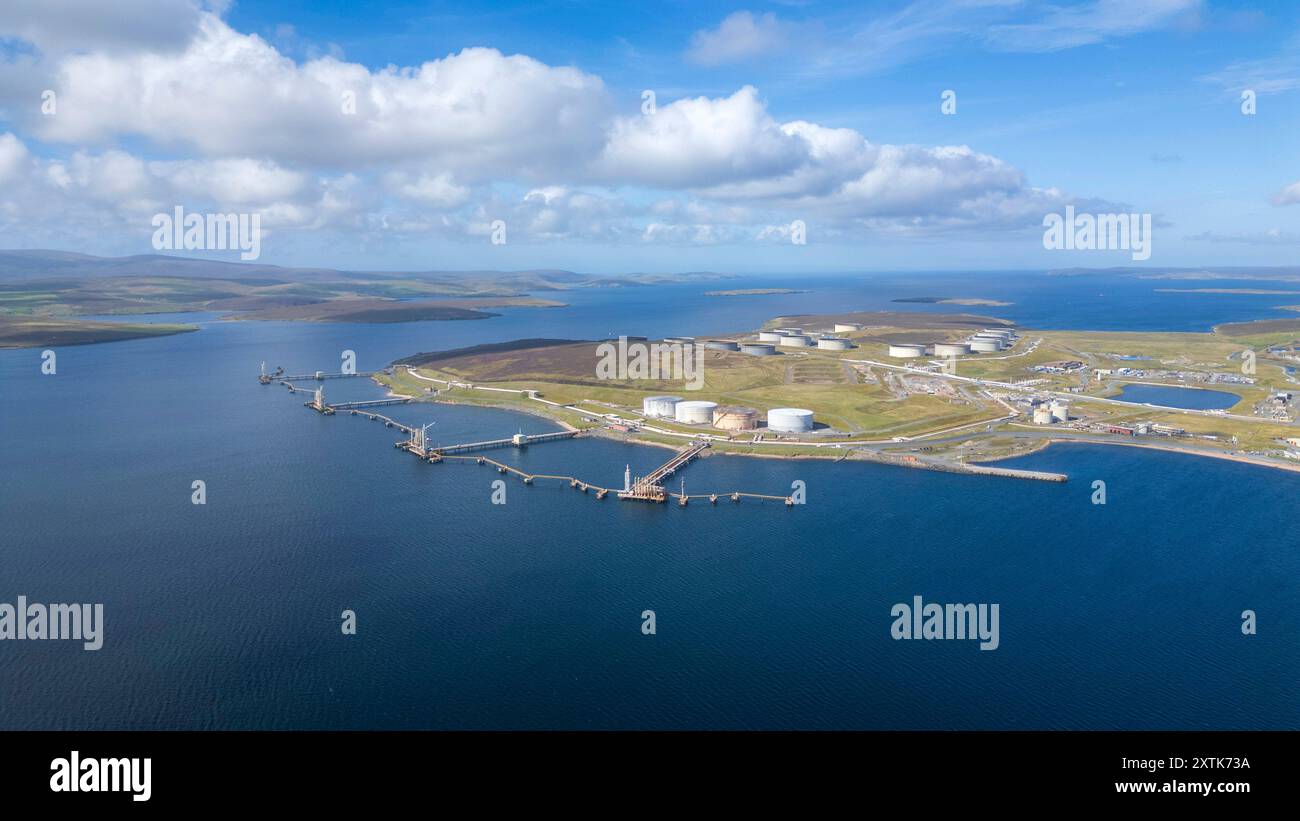 Sullom Voe Oil Terminal on the Shetland Islands presently run by ...