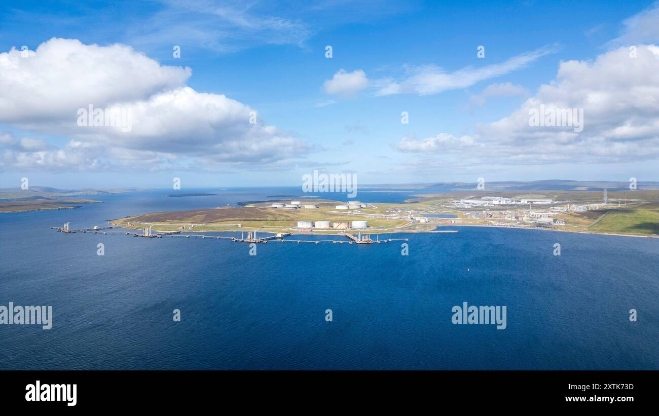 Sullom Voe Oil Terminal on the Shetland Islands presently run by ...