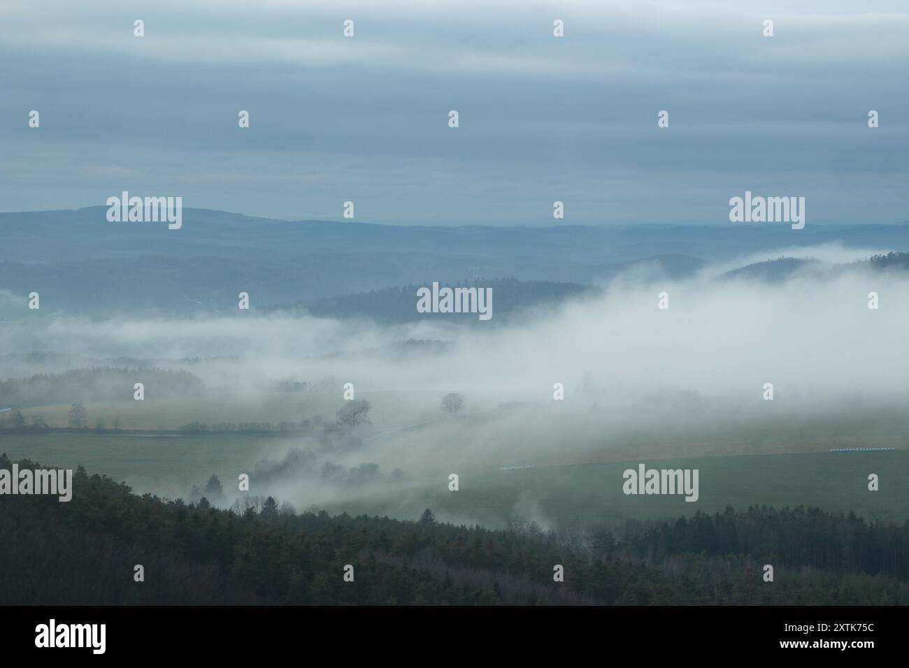 Inversion is over the entire field. It has ghostly vibe Stock Photo - Alamy