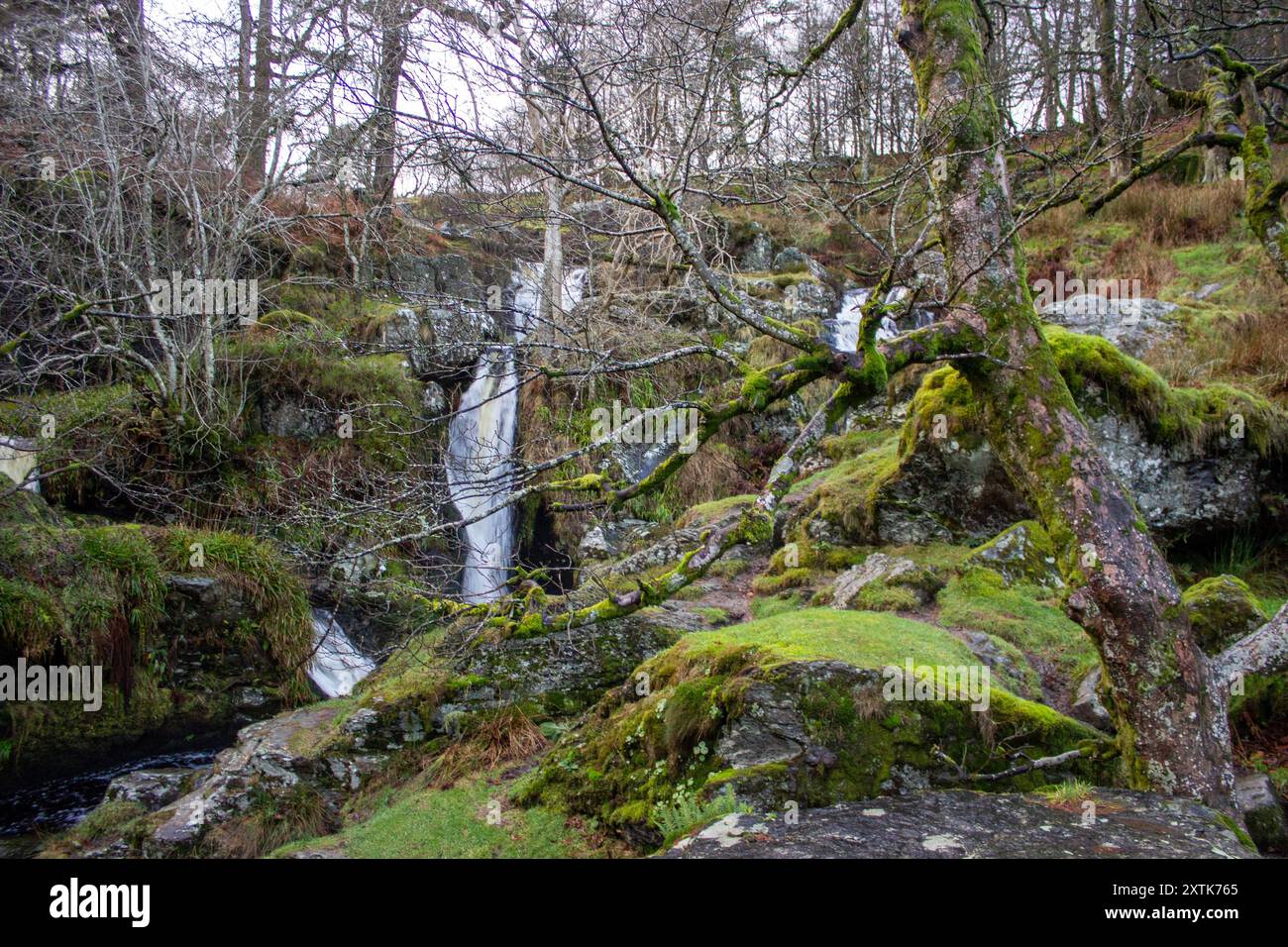 Waterfalls at Pistyll Rhaeadr, Snowdonia National Park, Snowdonia, UK ...