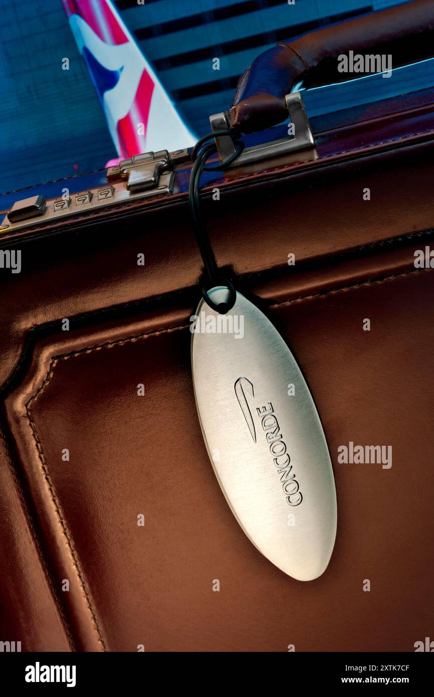 1970 s luxury travel first class concorde jet aircraft briefcase hi-res ...