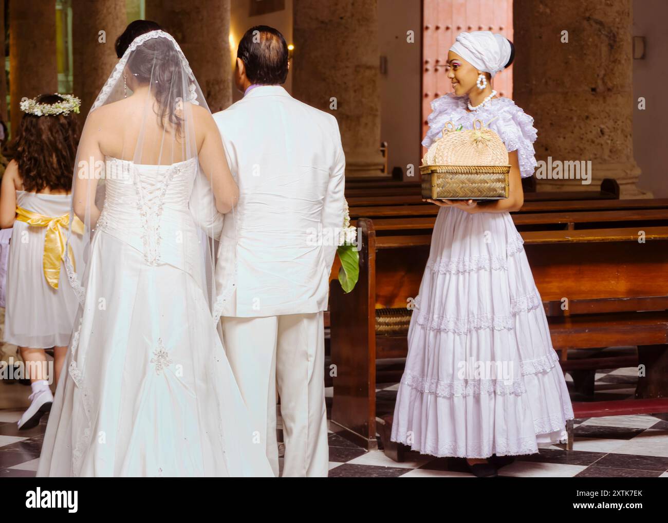 Cartagena de Indias, Colombia, May 15th 2010: Traditional Wedding ...