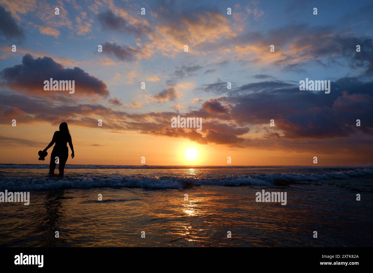 Aerial view sunset on bali hi-res stock photography and images - Alamy