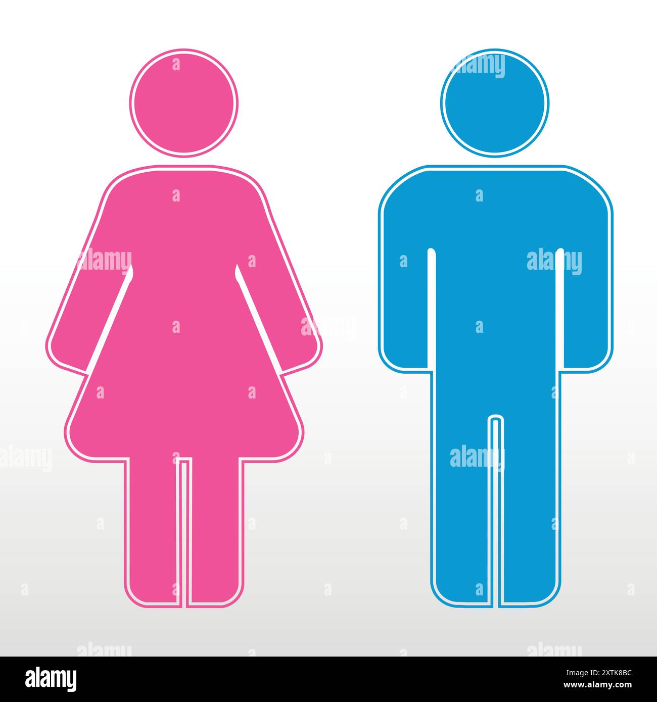 Man and woman icons. Restroom icon, toilet sign. Vector graphic Stock ...
