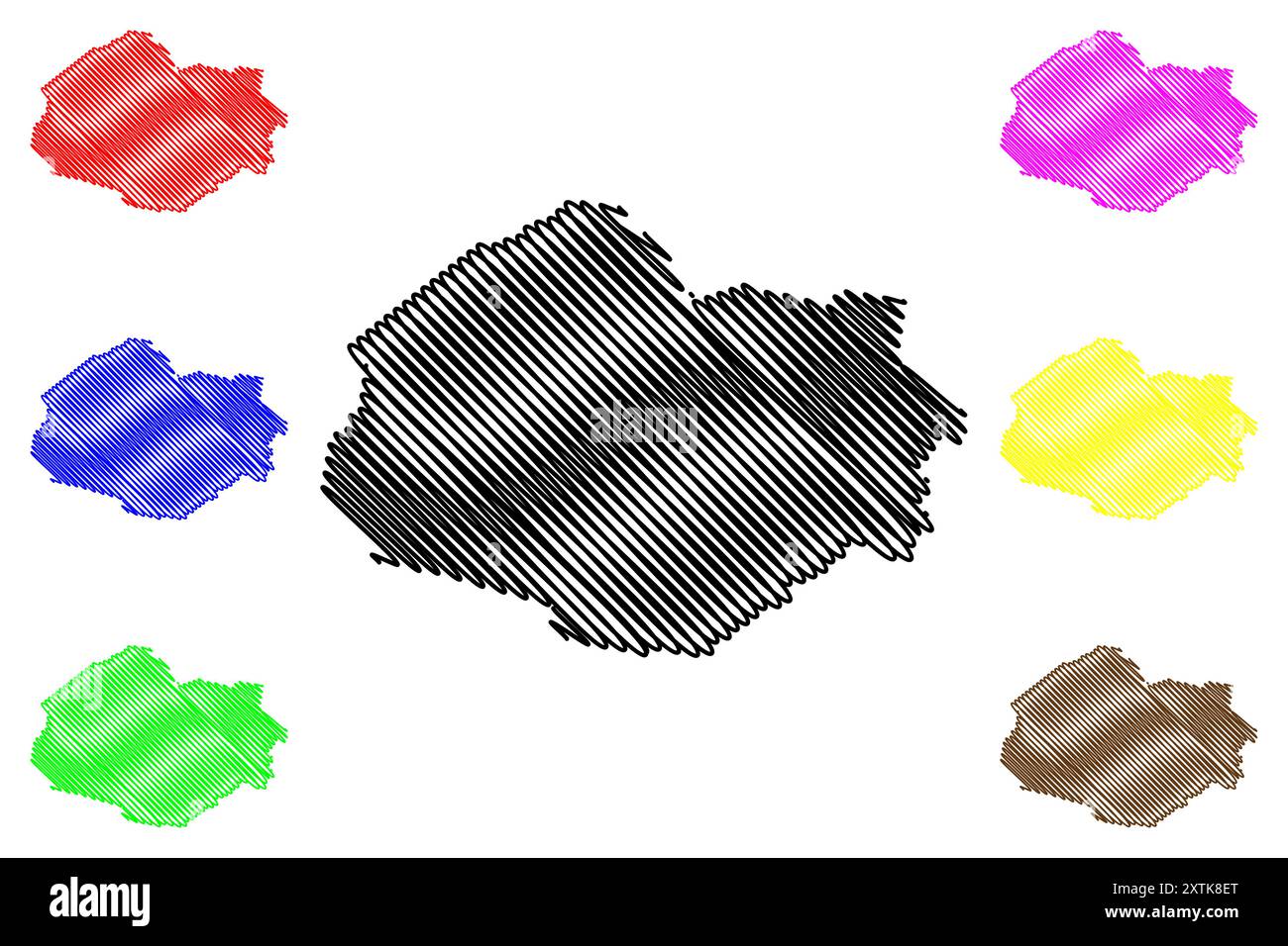 Lockhart vector outline map hi-res stock photography and images - Alamy