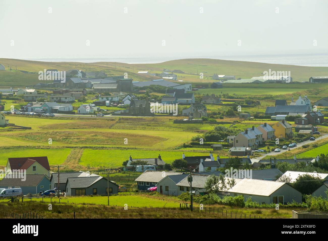 Levenwick village, Shetland—peaceful coastal community with traditional ...
