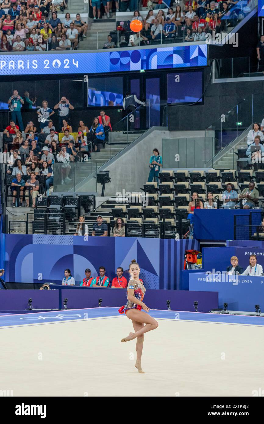 Paris, France - 08 08 2024: Olympic Games Paris 2024. View of wommen's ...
