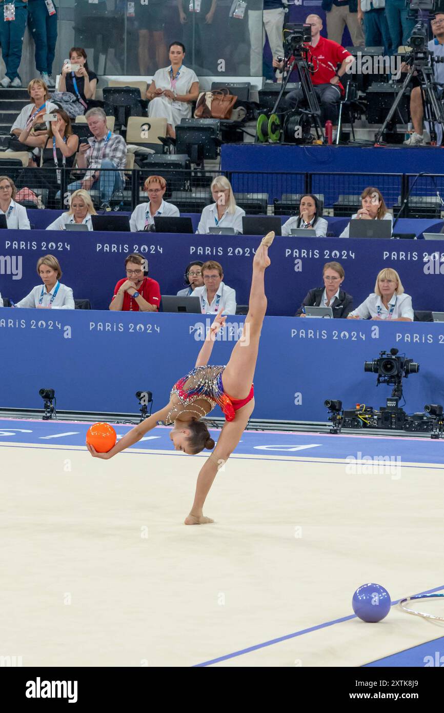 Paris, France - 08 08 2024: Olympic Games Paris 2024. View of wommen's ...