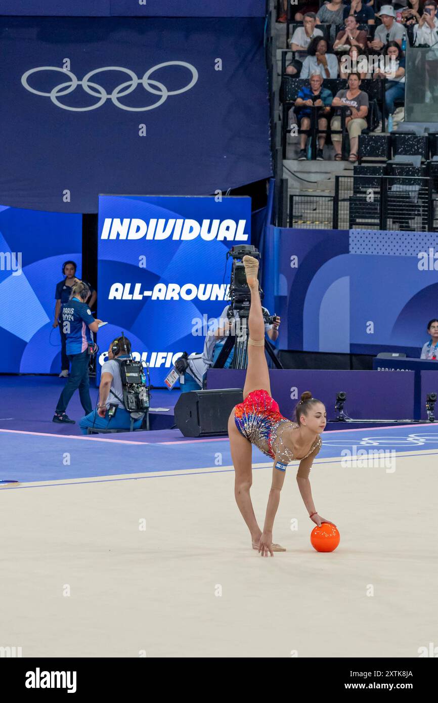 Paris, France - 08 08 2024: Olympic Games Paris 2024. View of wommen's ...