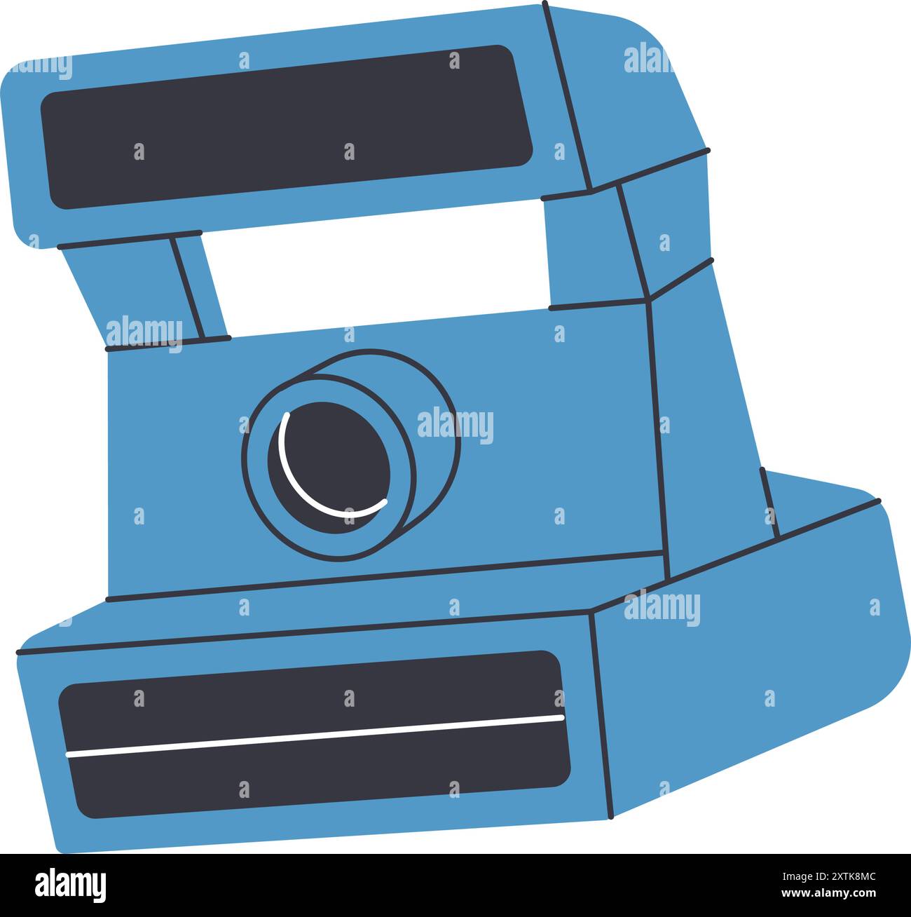 Instant camera, vintage camera. Professional photo equipment. Vector ...