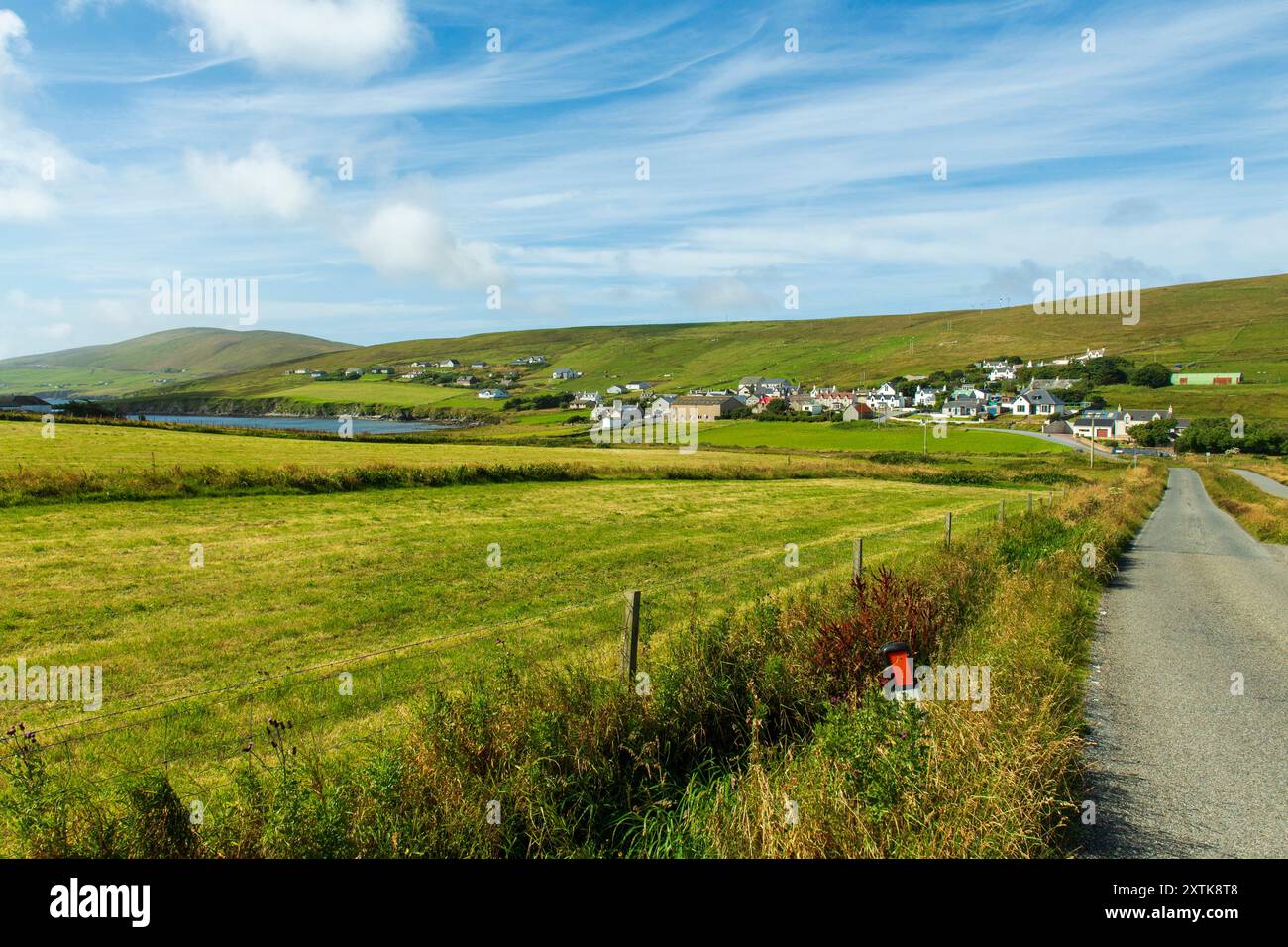 Levenwick village, Shetland—peaceful coastal community with traditional ...