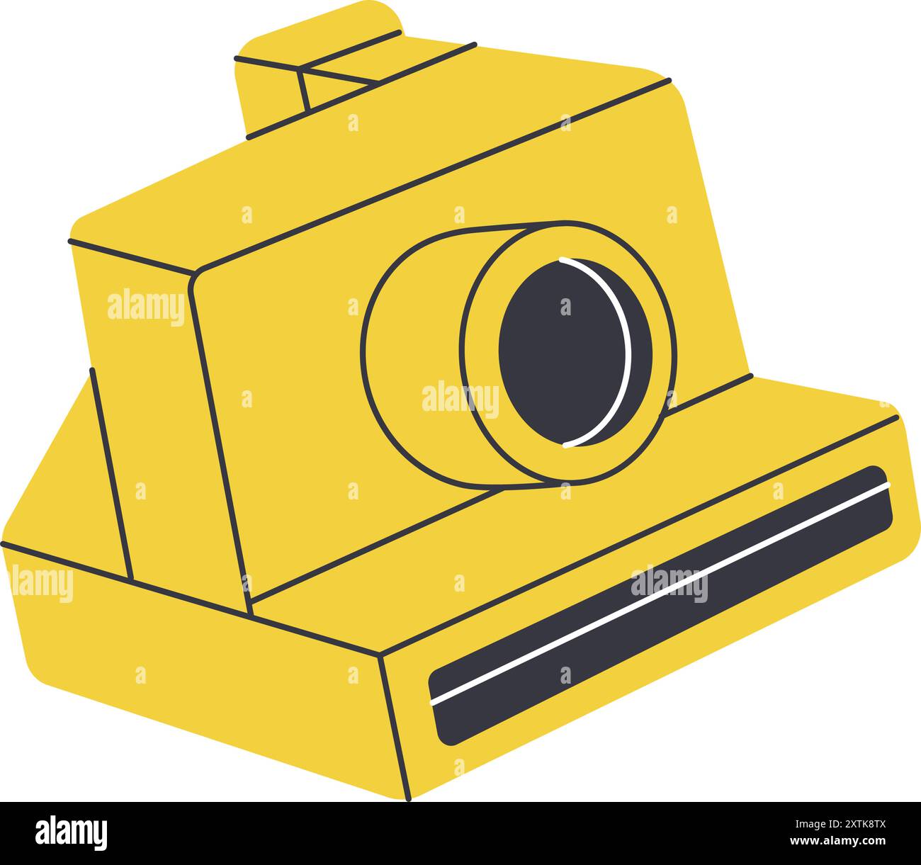 Instant camera. Professional photo equipment. Vector illustration Stock ...