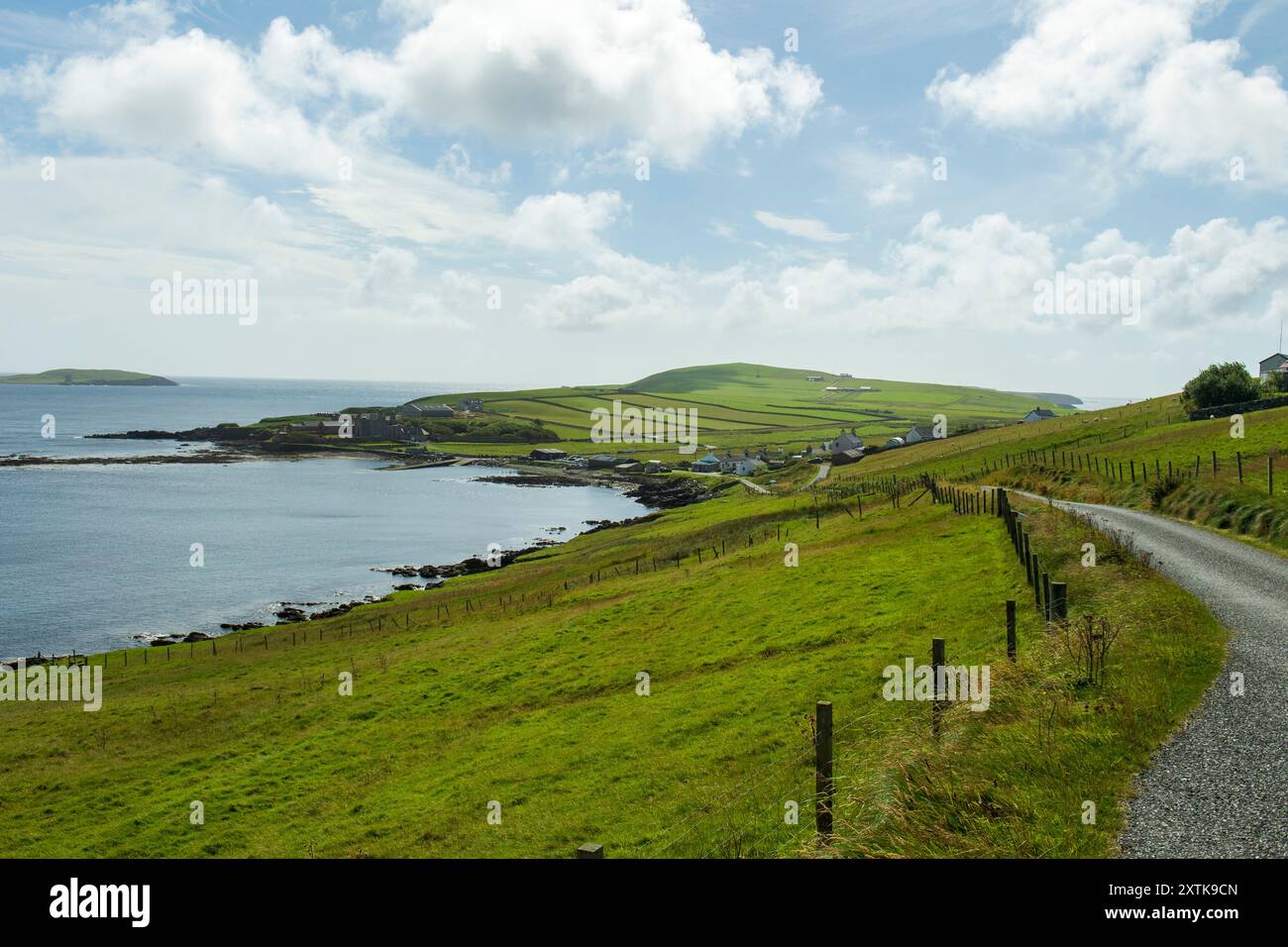 Levenwick village, Shetland—peaceful coastal community with traditional ...