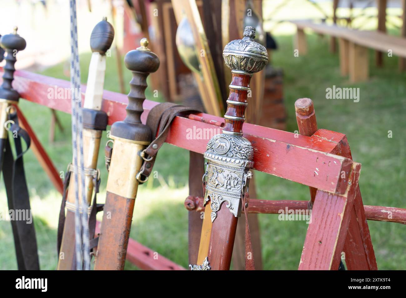 Decorative ancient Roman sword, gladius hilt Stock Photo - Alamy