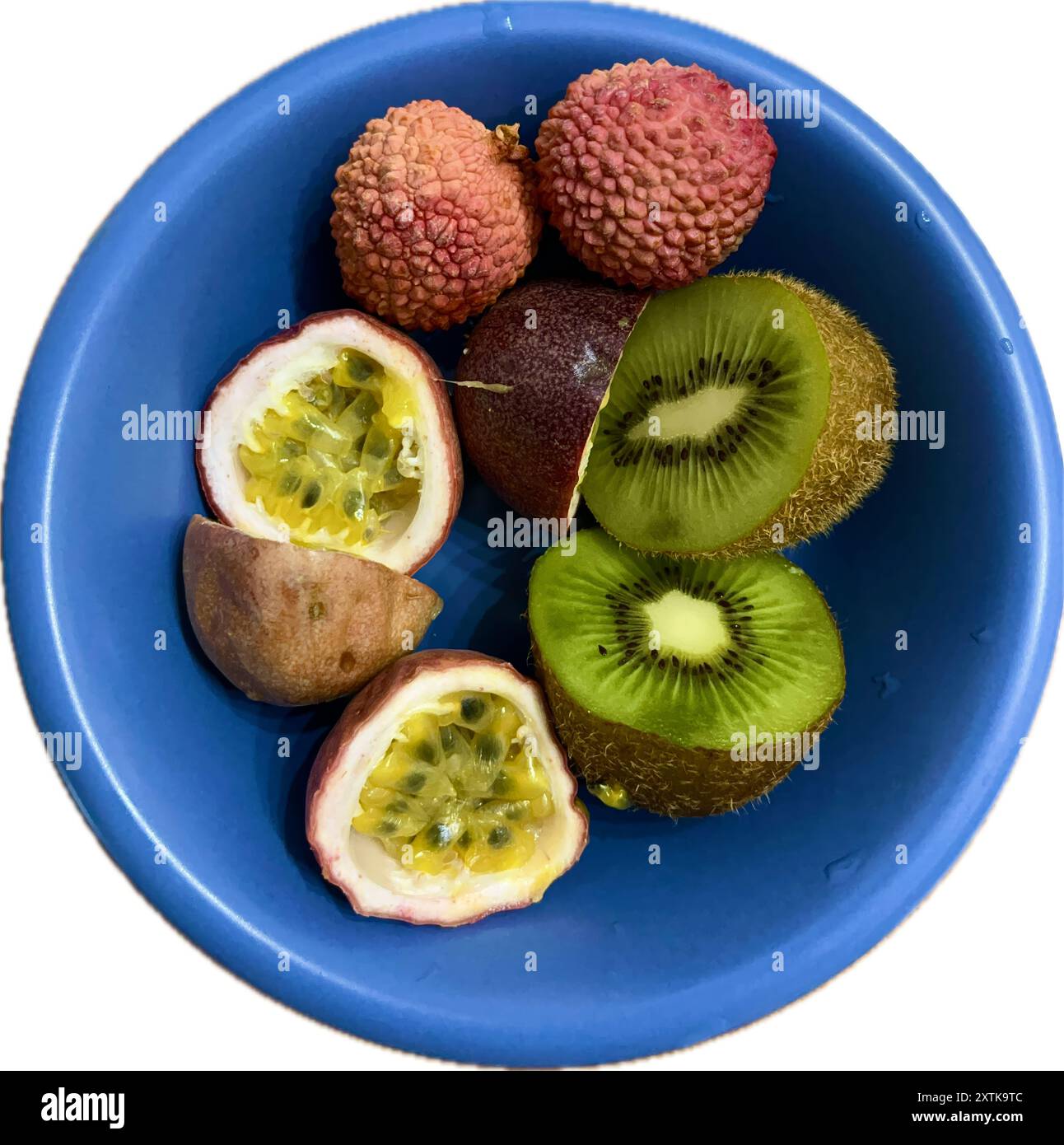 Colorful fruit mix in a ceramic plate. Healthy eating Stock Photo - Alamy