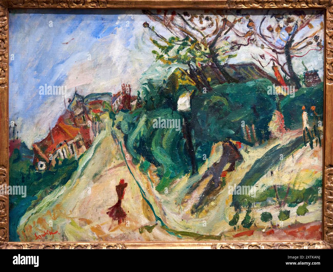 Chaïm Soutine (1893 - 1943), Paysage avec personnage, 1933, Musee de L ...