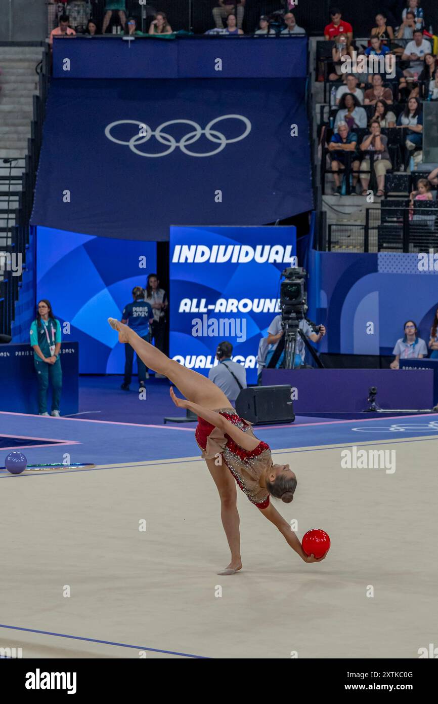 Paris, France - 08 08 2024: Olympic Games Paris 2024. View of wommen's ...