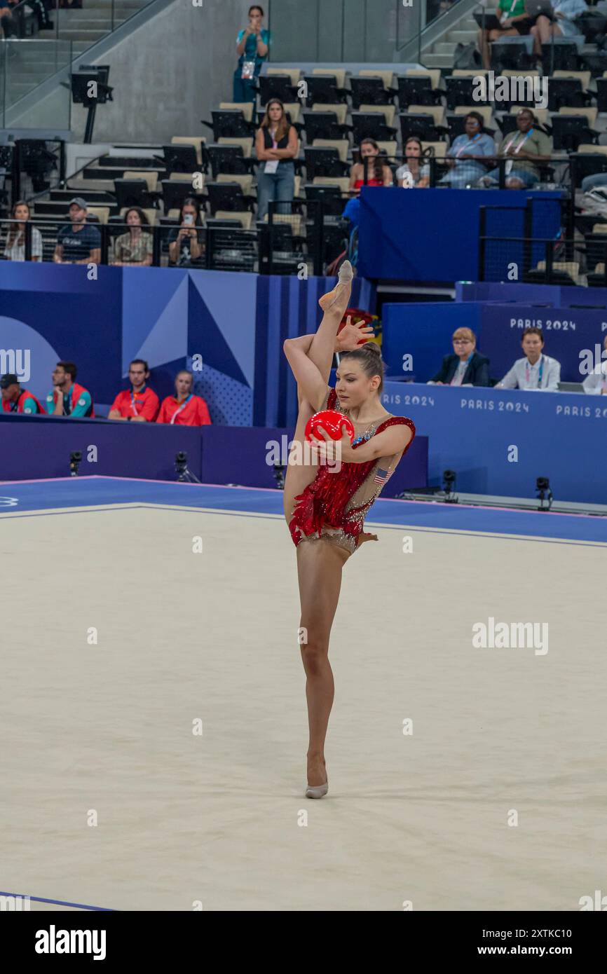 Paris, France - 08 08 2024: Olympic Games Paris 2024. View of wommen's ...