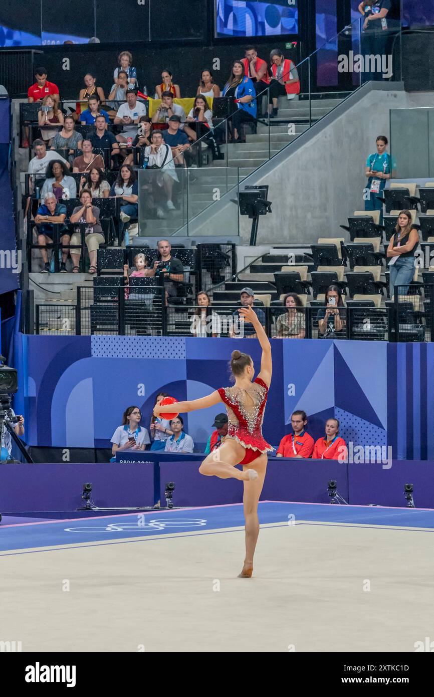 Paris, France - 08 08 2024: Olympic Games Paris 2024. View of wommen's ...