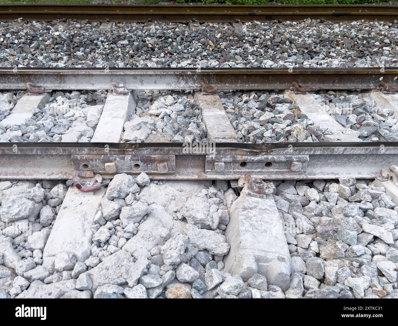 The Broken Railroad Tracks At The Inter Rail Joints At Risk Of Causing