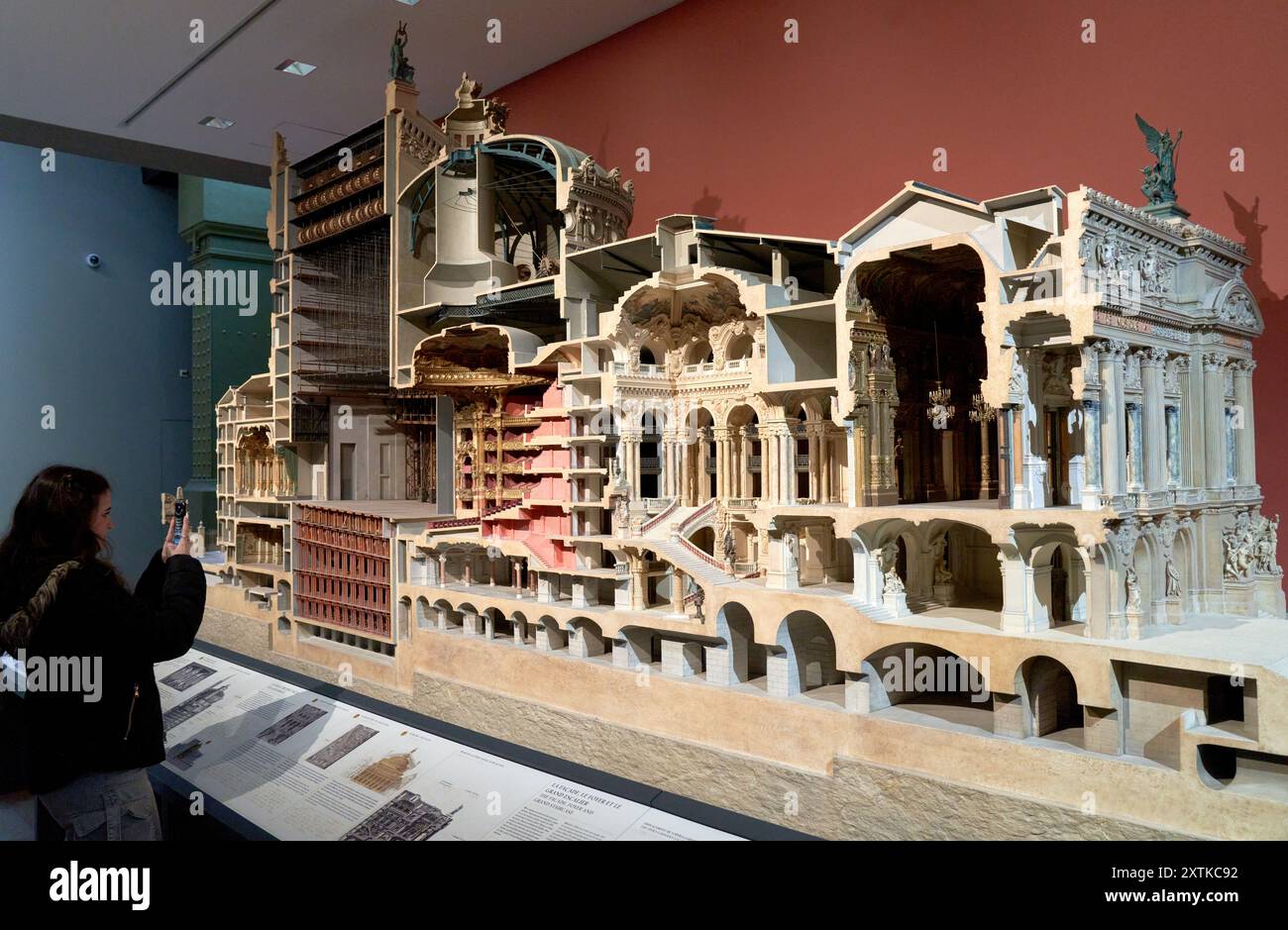 The Opera cross-section, This model shows a longitudinal section of the ...