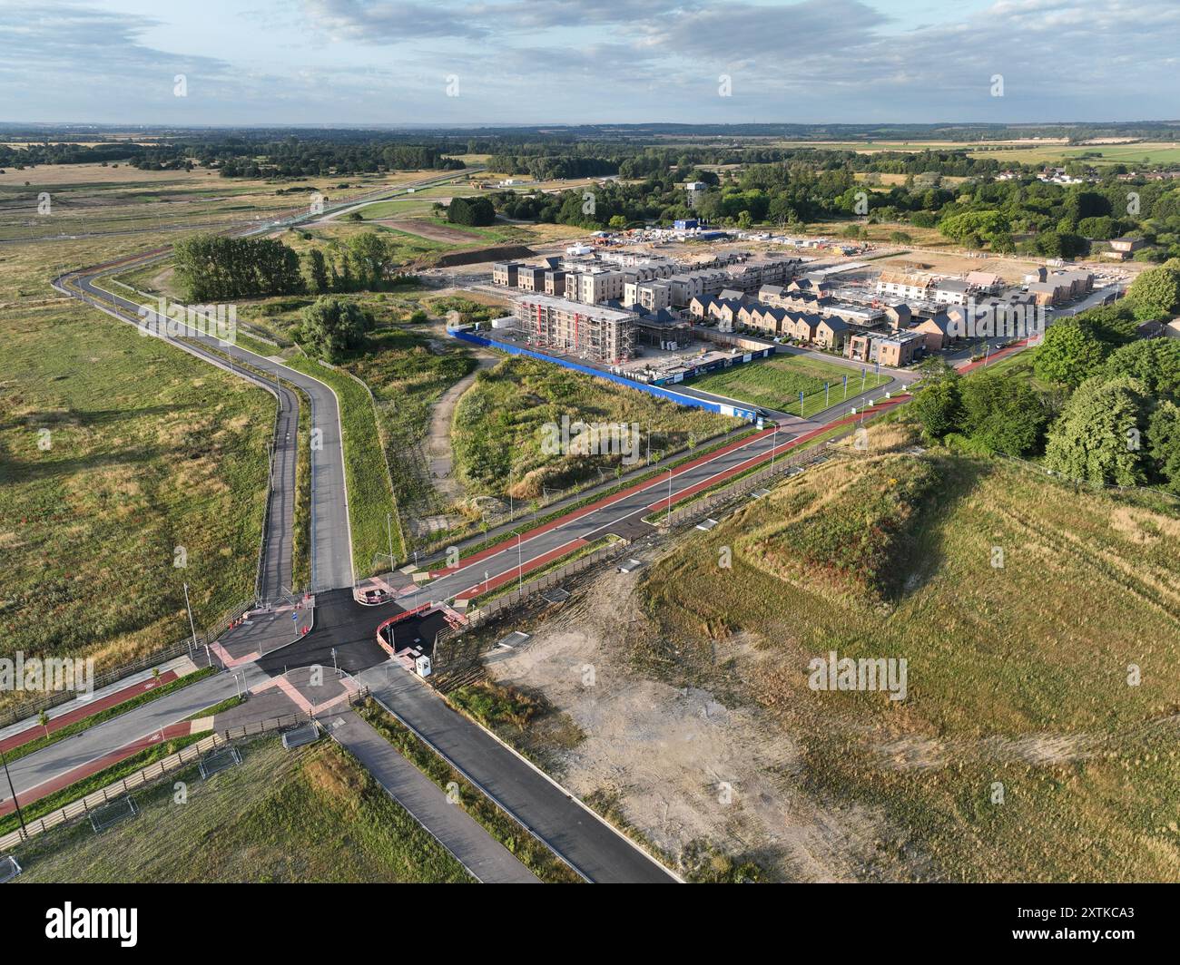 drone photo captures the expansive new Keepmoat housing development in ...